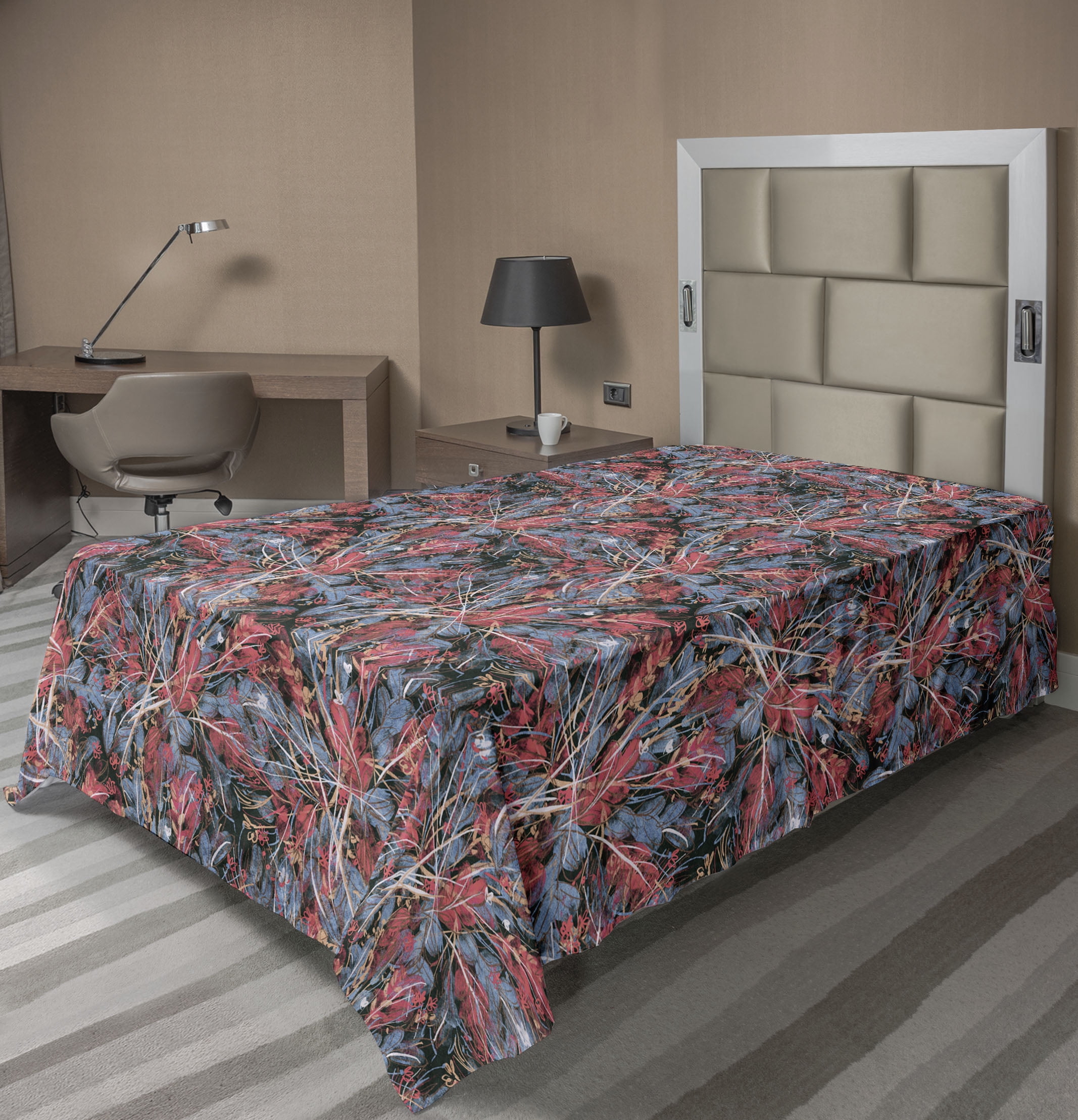 Ambesonne Floral Flat Bedding Sheet Soft Top Sheet, Scattered Spring ...