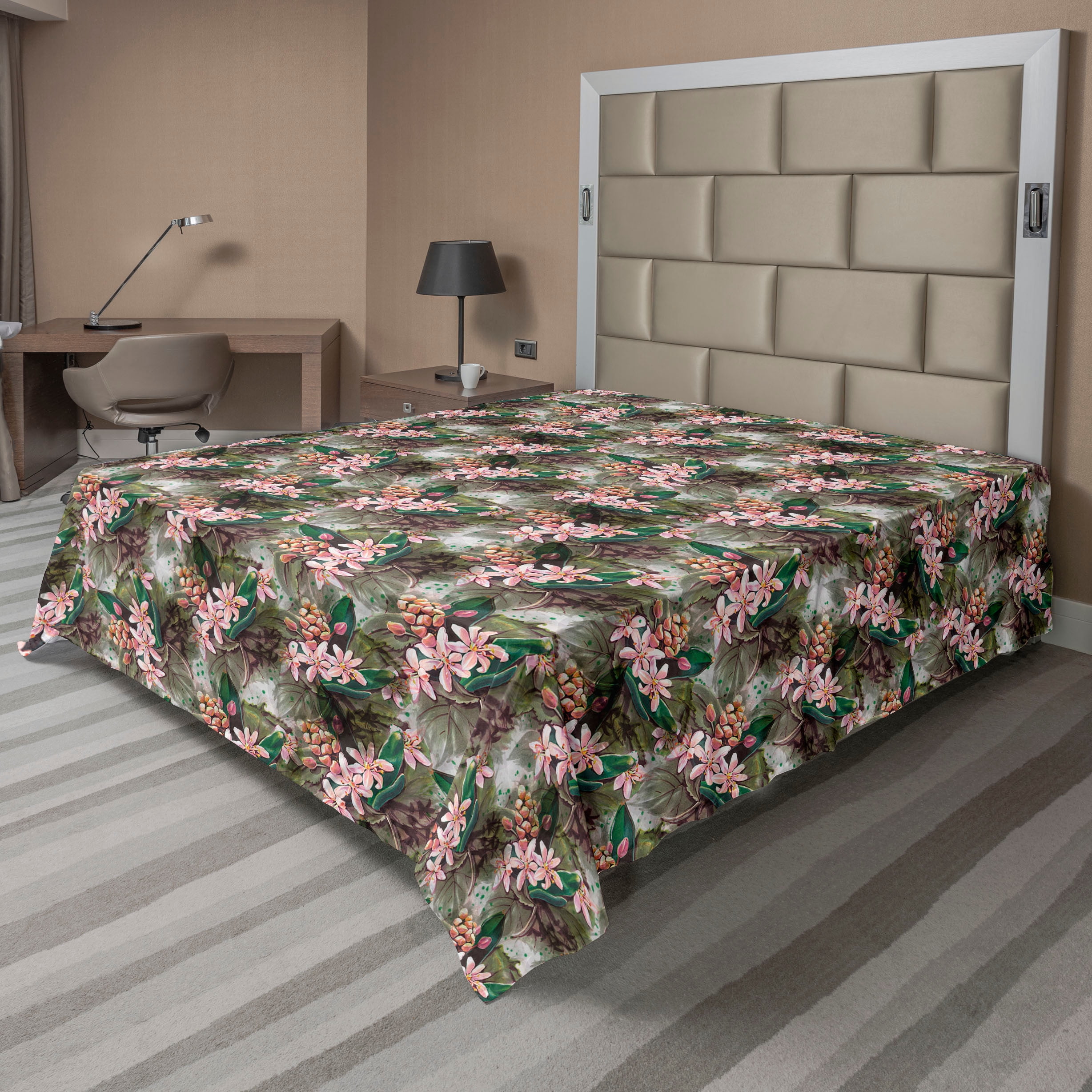 Ambesonne Floral Flat Bedding Sheet Soft Top Sheet, Snowdrops Spring ...