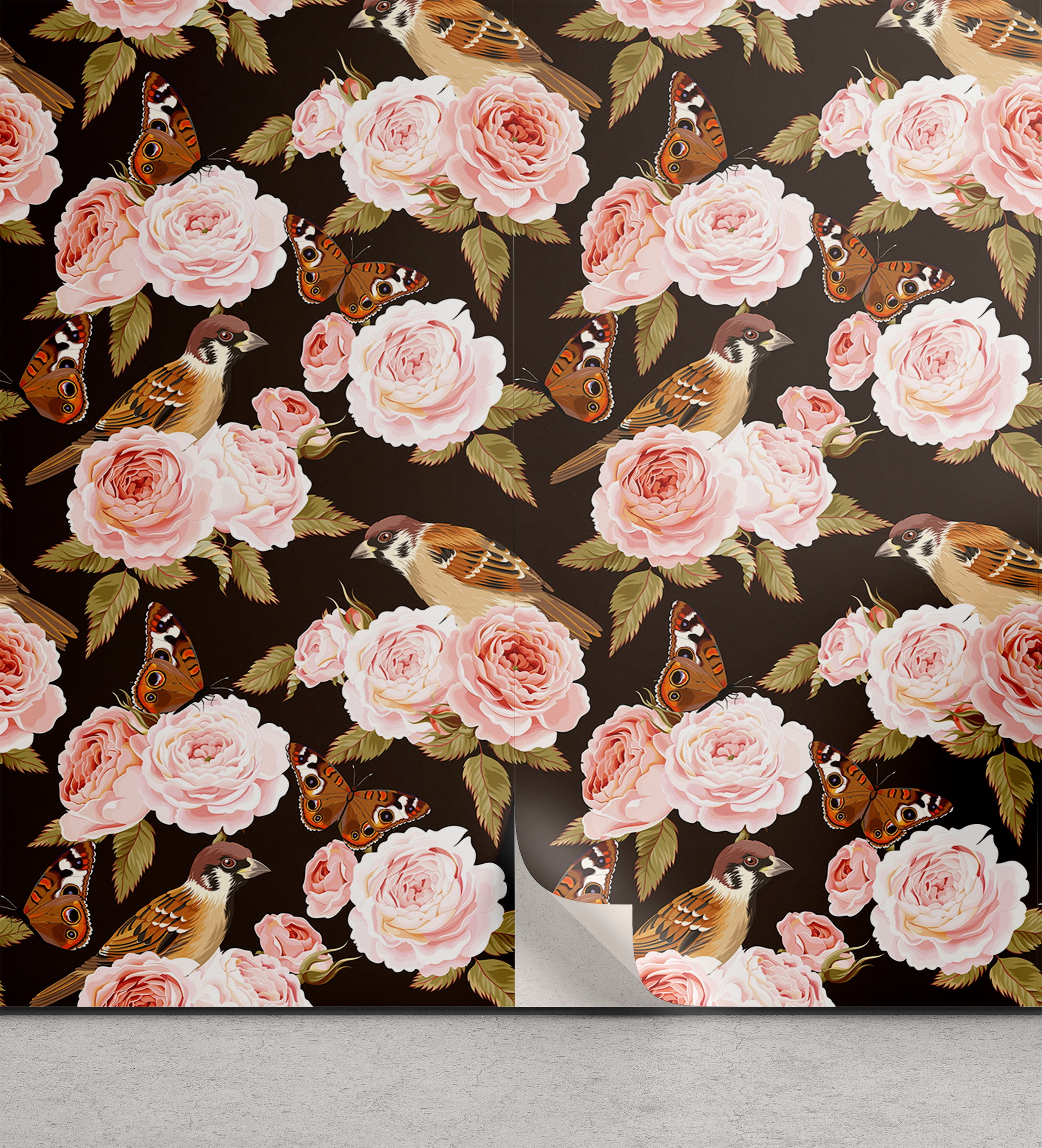 Ambesonne Floral Peel & Stick Wallpaper for Home, Spring Nature ...