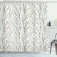 Ambesonne Floral Shower Curtain, Cartoon Spring Foliage Motif, 69"Wx84 ...