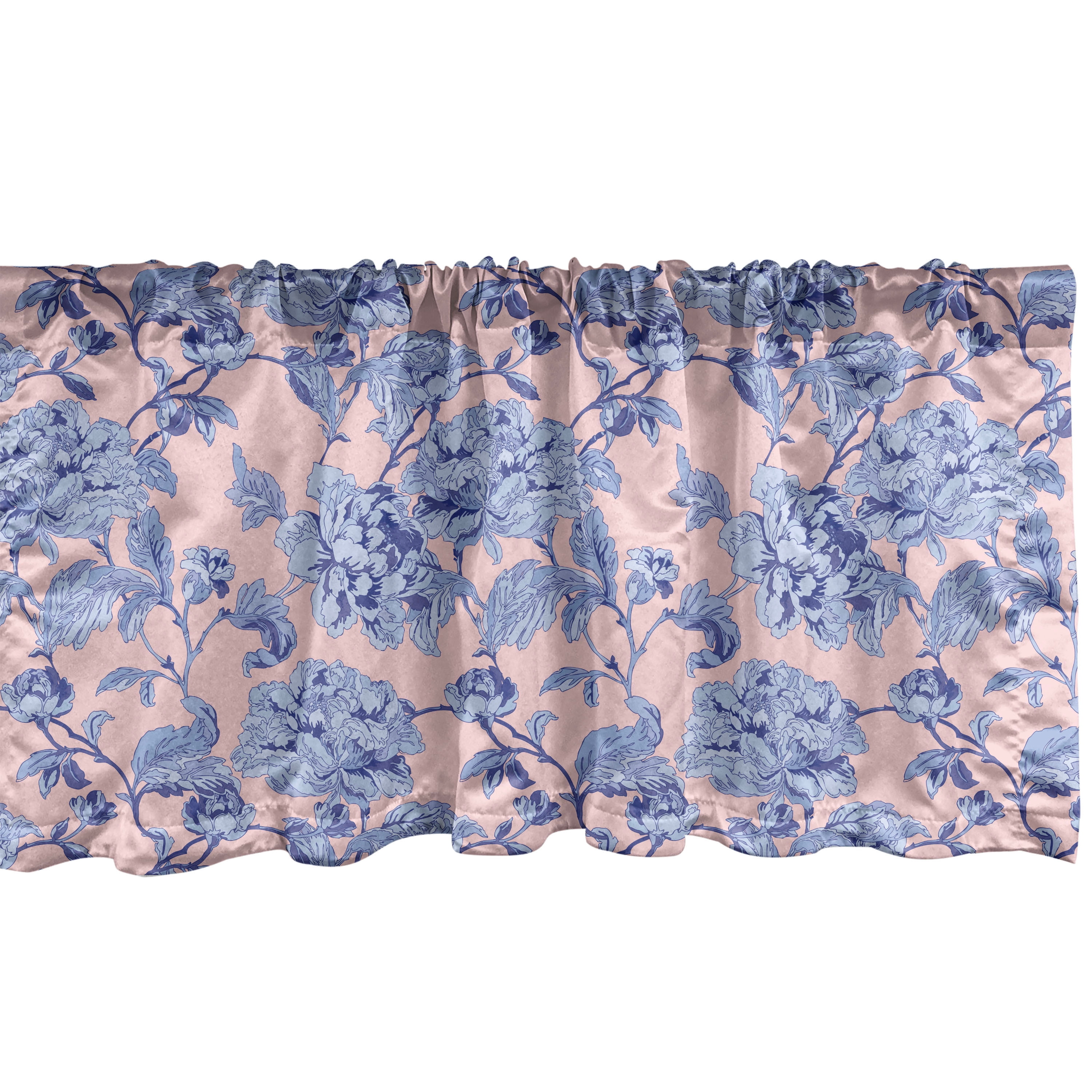 Ambesonne Floral Window Valance, Vintage Rose Bouquets Motif, 42" x 12 ...