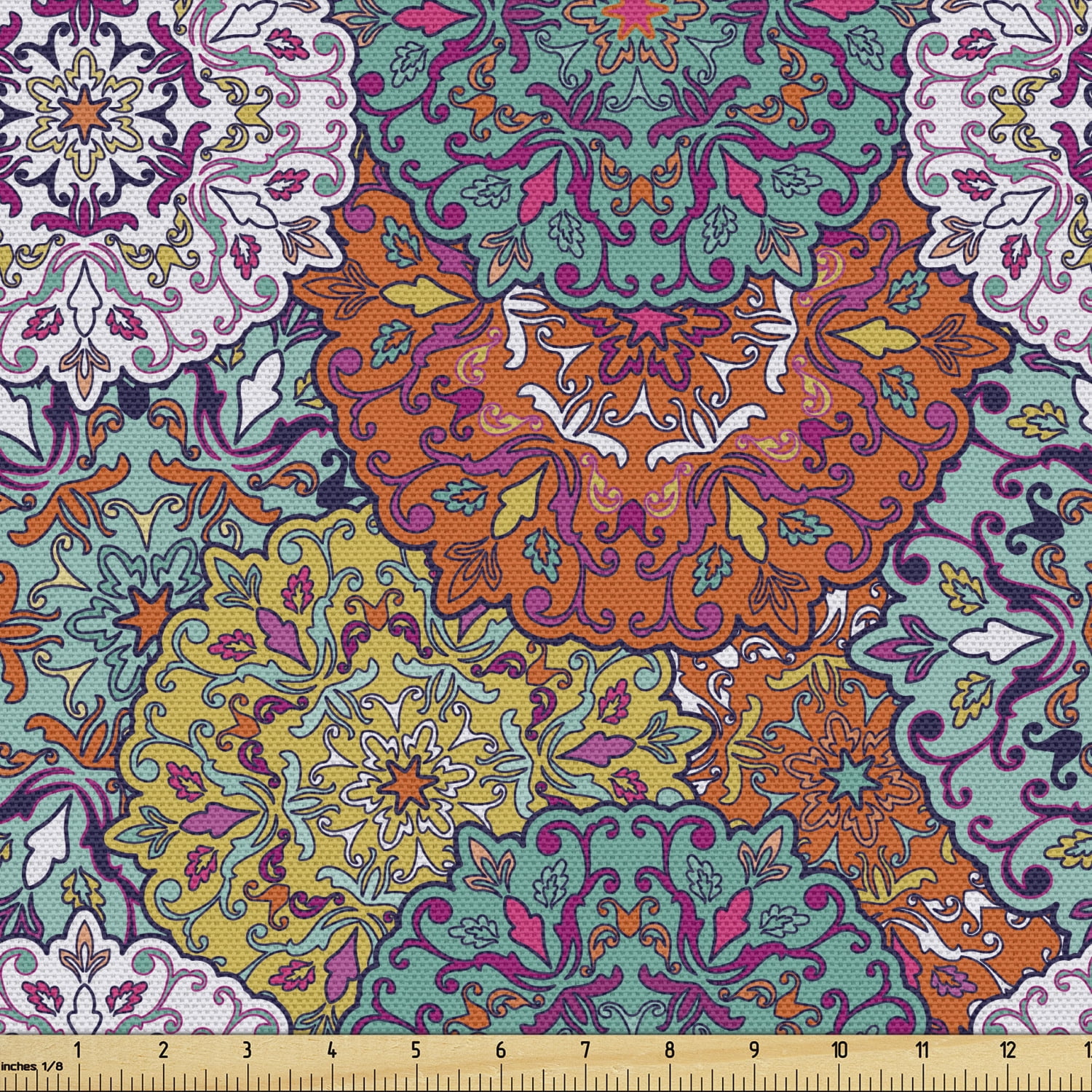 Ambesonne Flower Fabric by the Yard Upholstery, Symbol of Cosmos ...