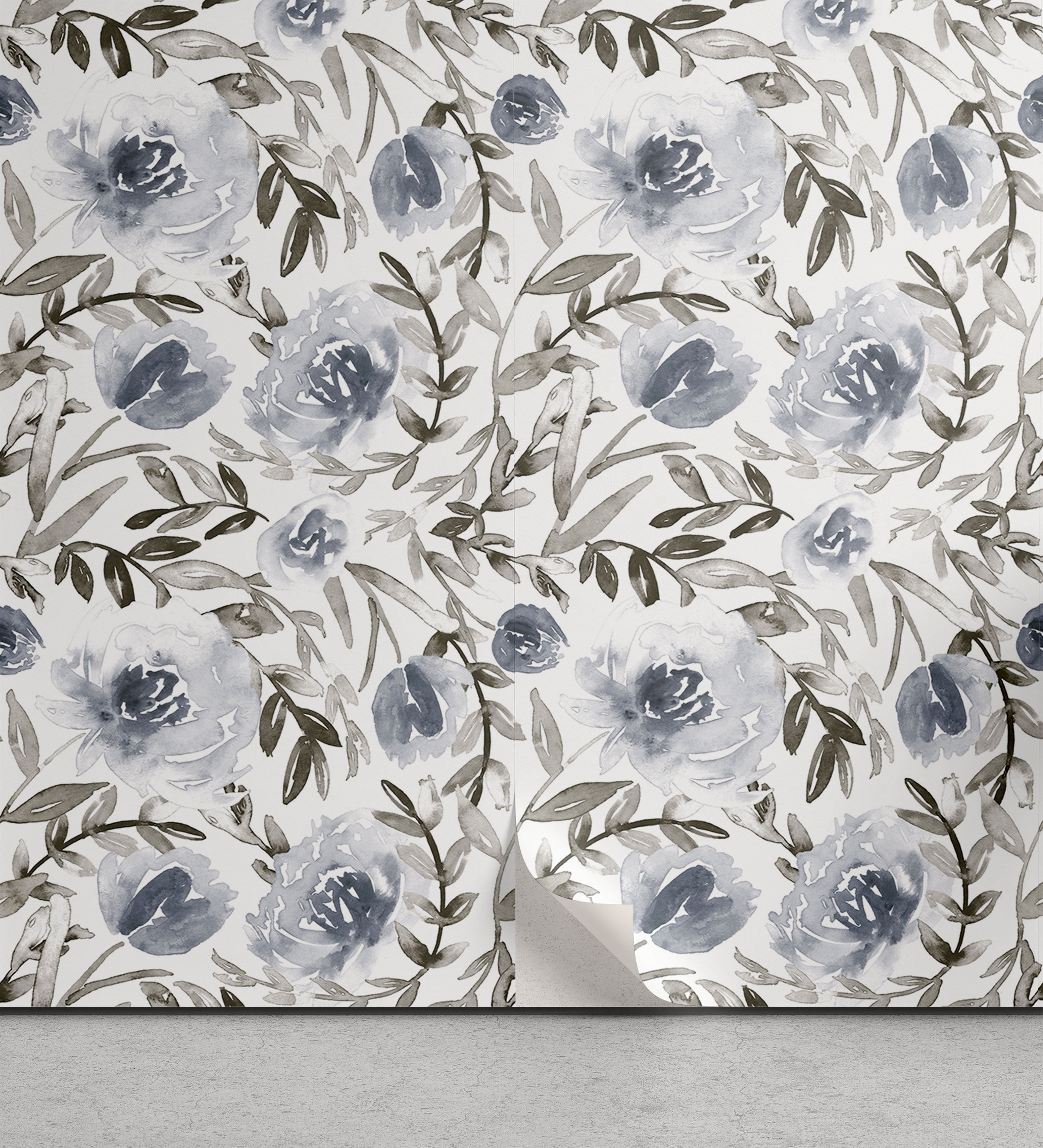 Ambesonne Flower Peel & Stick Wallpaper for Home, Simple Floral Petals ...