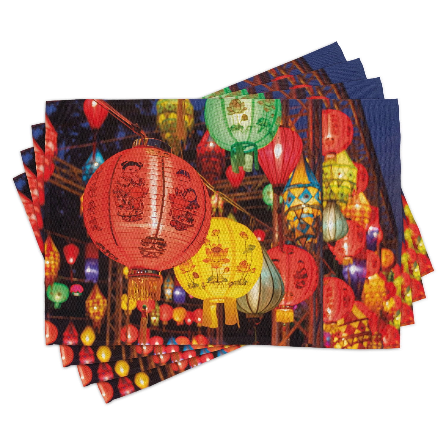 Ambesonne Folk Place Mats Set of 4, Focused Photo Chinese New Year ...