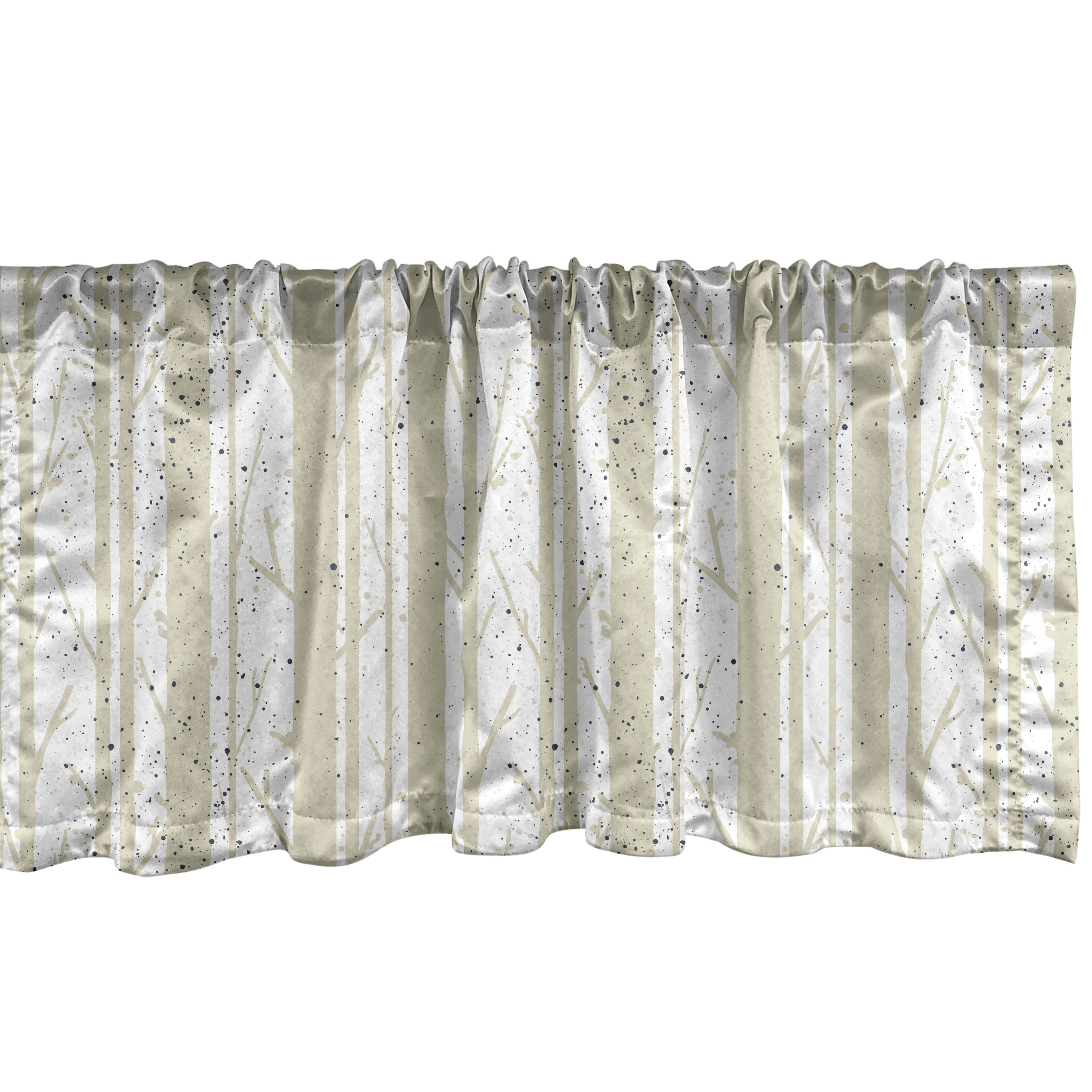 Ambesonne Forest Window Valance, Autumn Nature Splash, 54" X 12", Grey ...