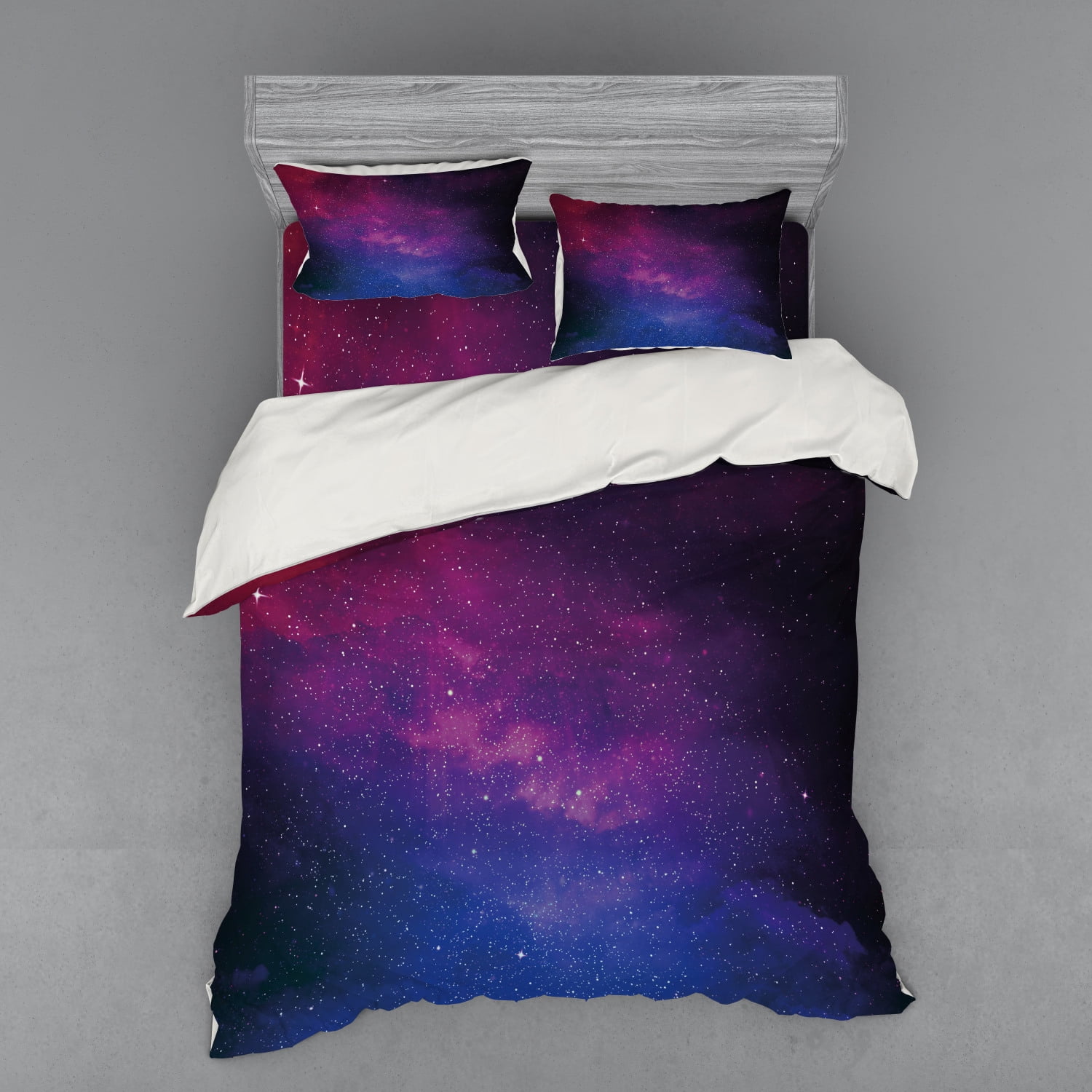 Ambesonne Galaxy Bedding Set 4 Pcs, Stardust Space Rainbow, Queen ...