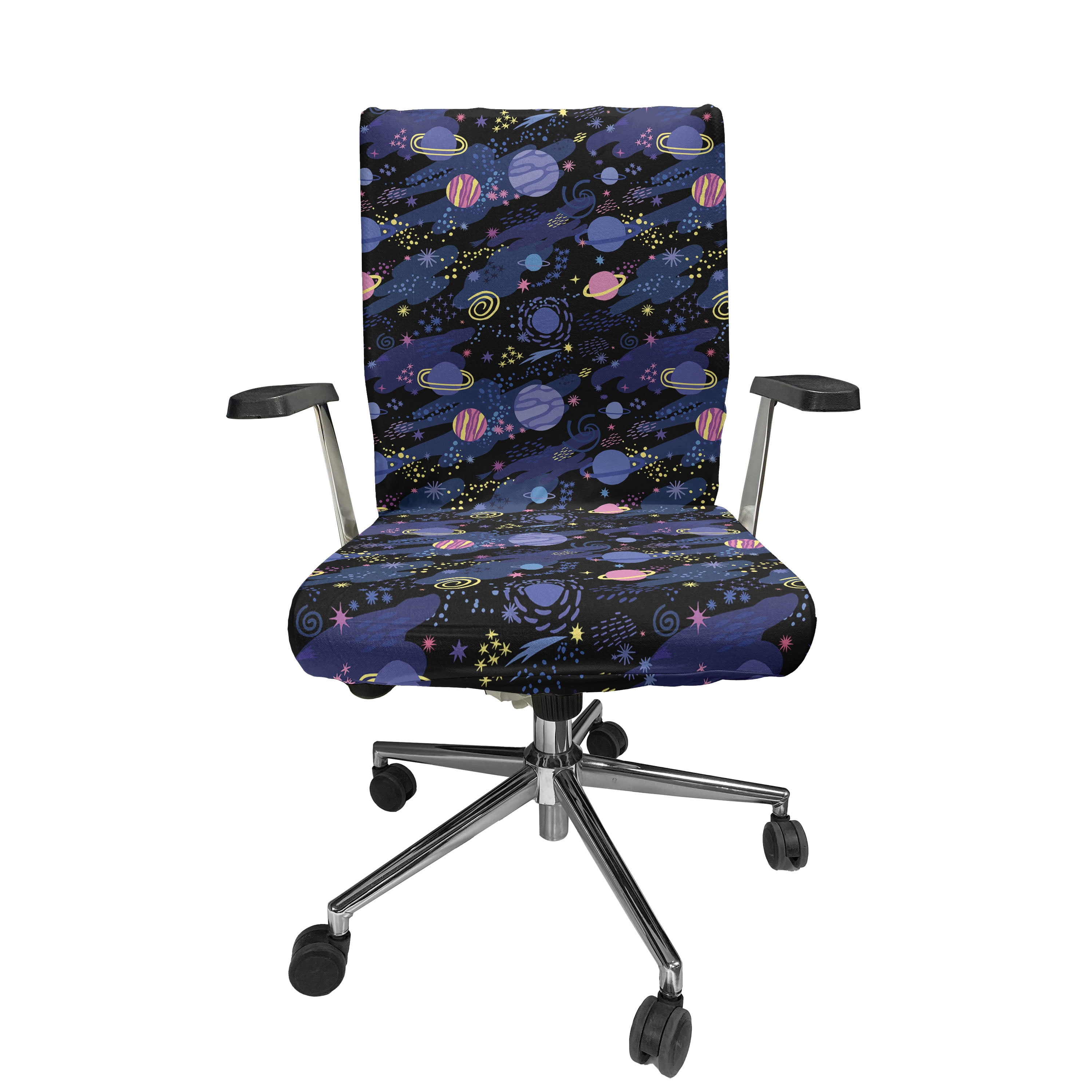 Ambesonne Galaxy Office Chair Cover Stretchable High Back, Outer Space ...