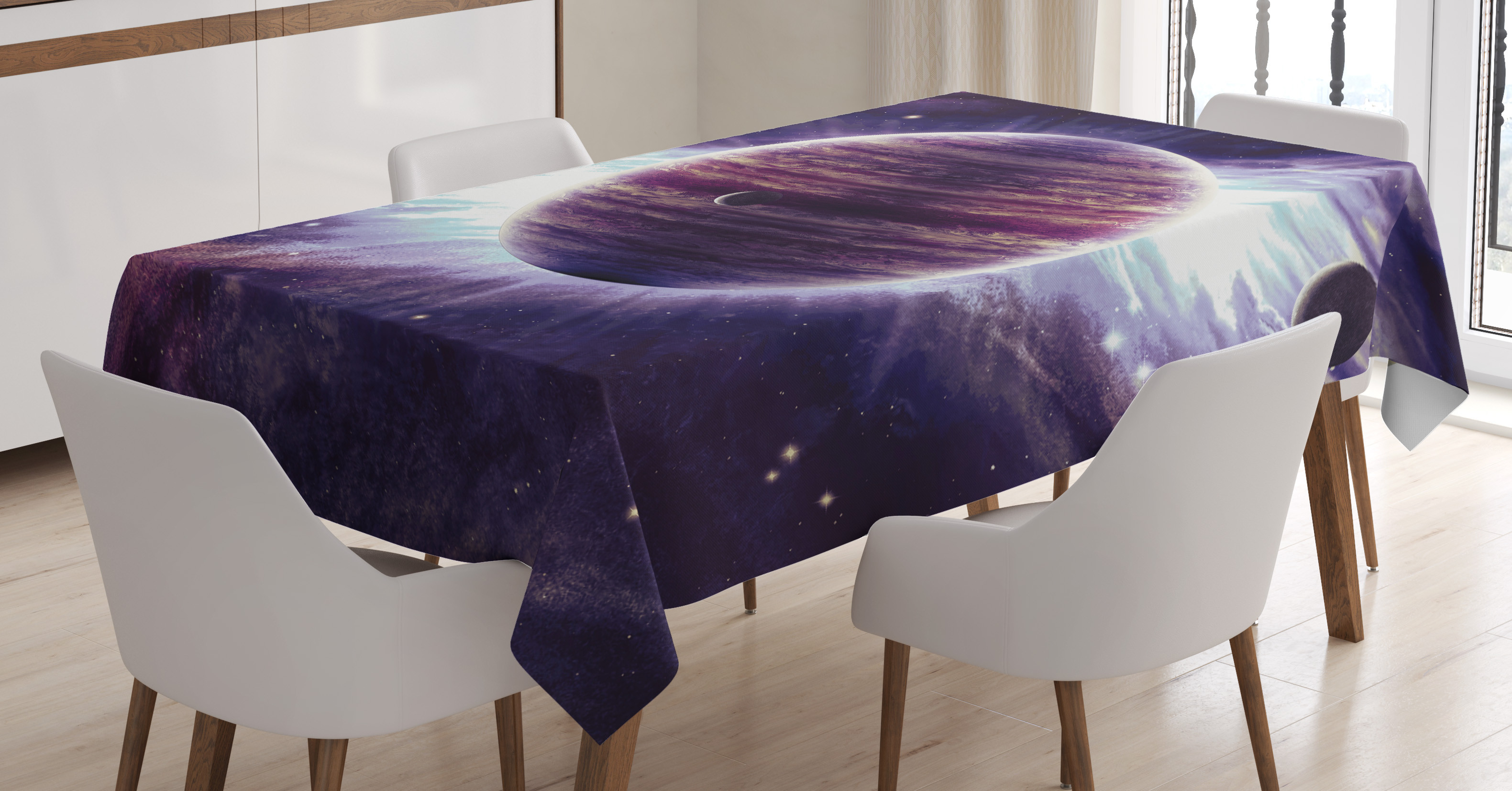 Ambesonne Galaxy Tablecloth Rectangular Table Cover, Outer Space ...