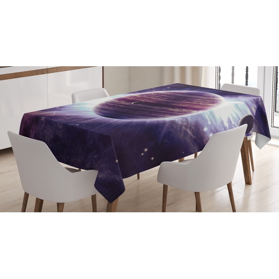 Ambesonne Galaxy Tablecloth Rectangular Table Cover, Outer Space ...