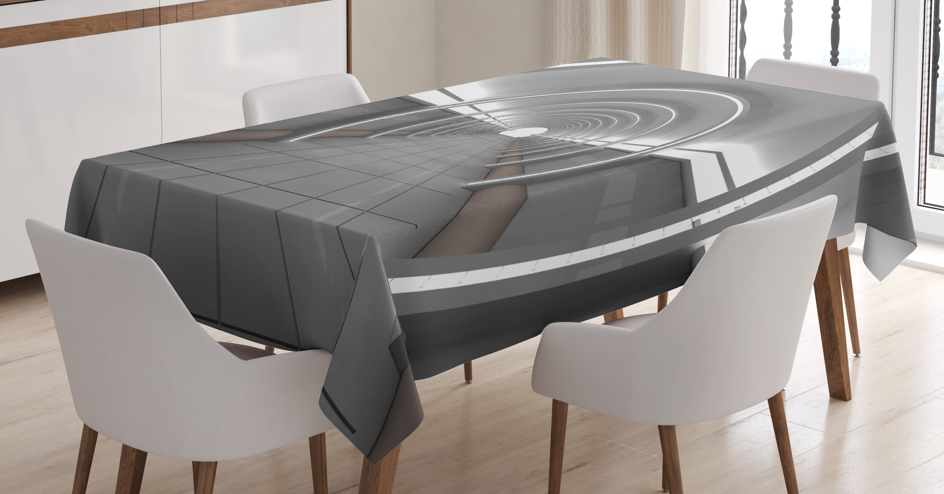 Ambesonne Galaxy Tablecloth Rectangular Table Cover, Oval Alien Life ...