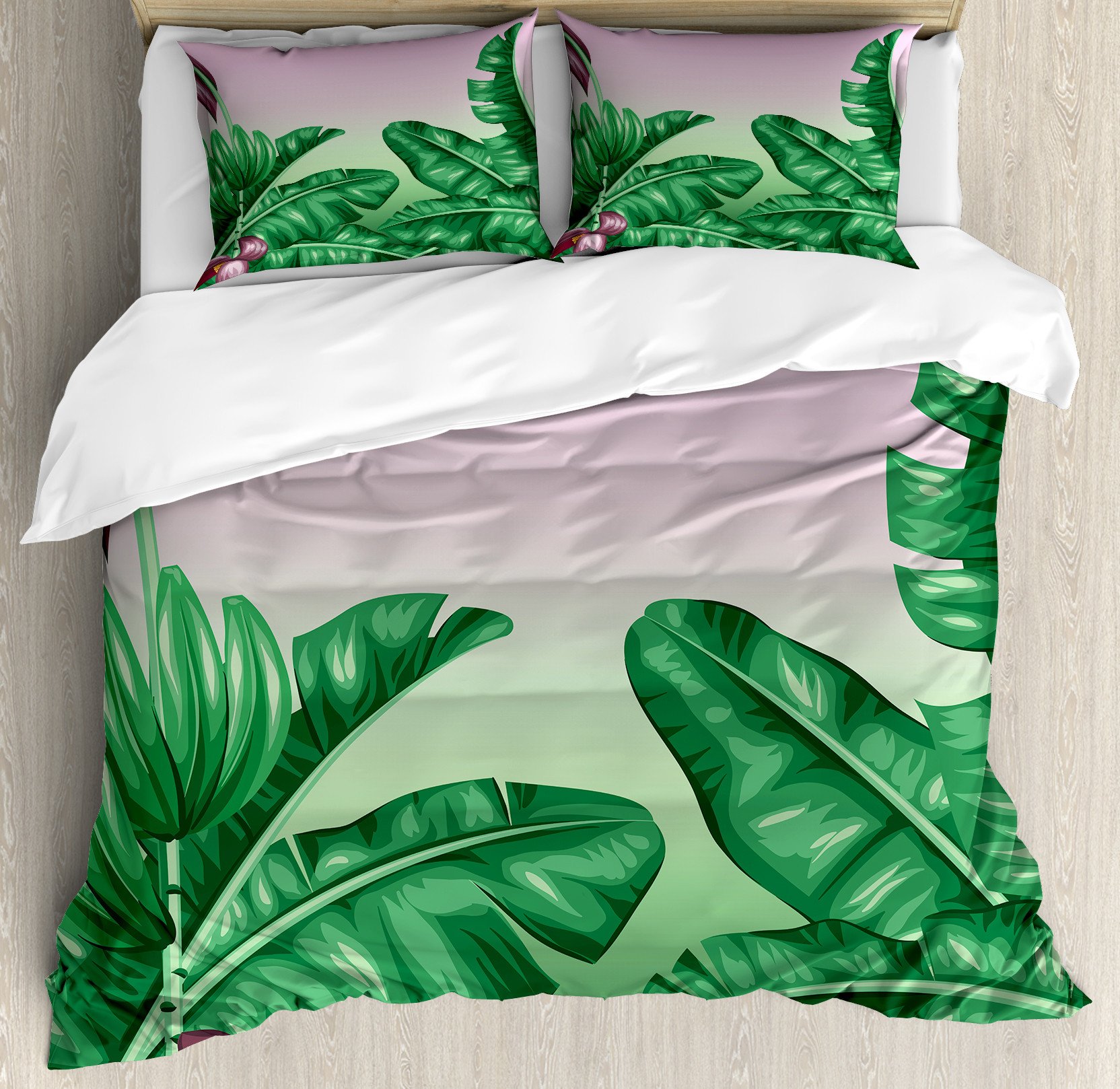 Ambesonne Garden Duvet Cover Set, Exotic Orchid Blooms, Queen, Hunter ...