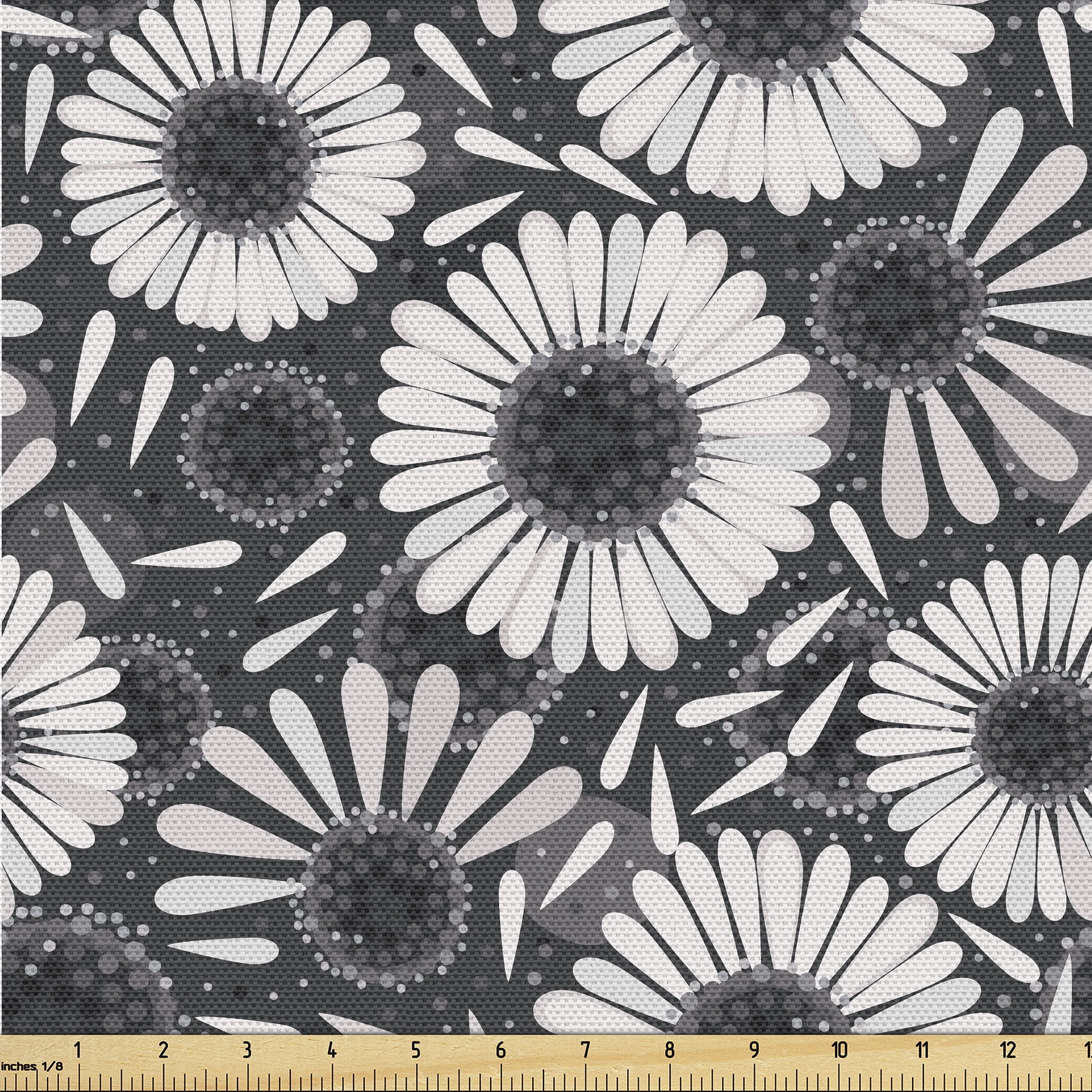 Ambesonne Garden Scene Fabric by the Yard Upholstery, Autumnal Romance ...