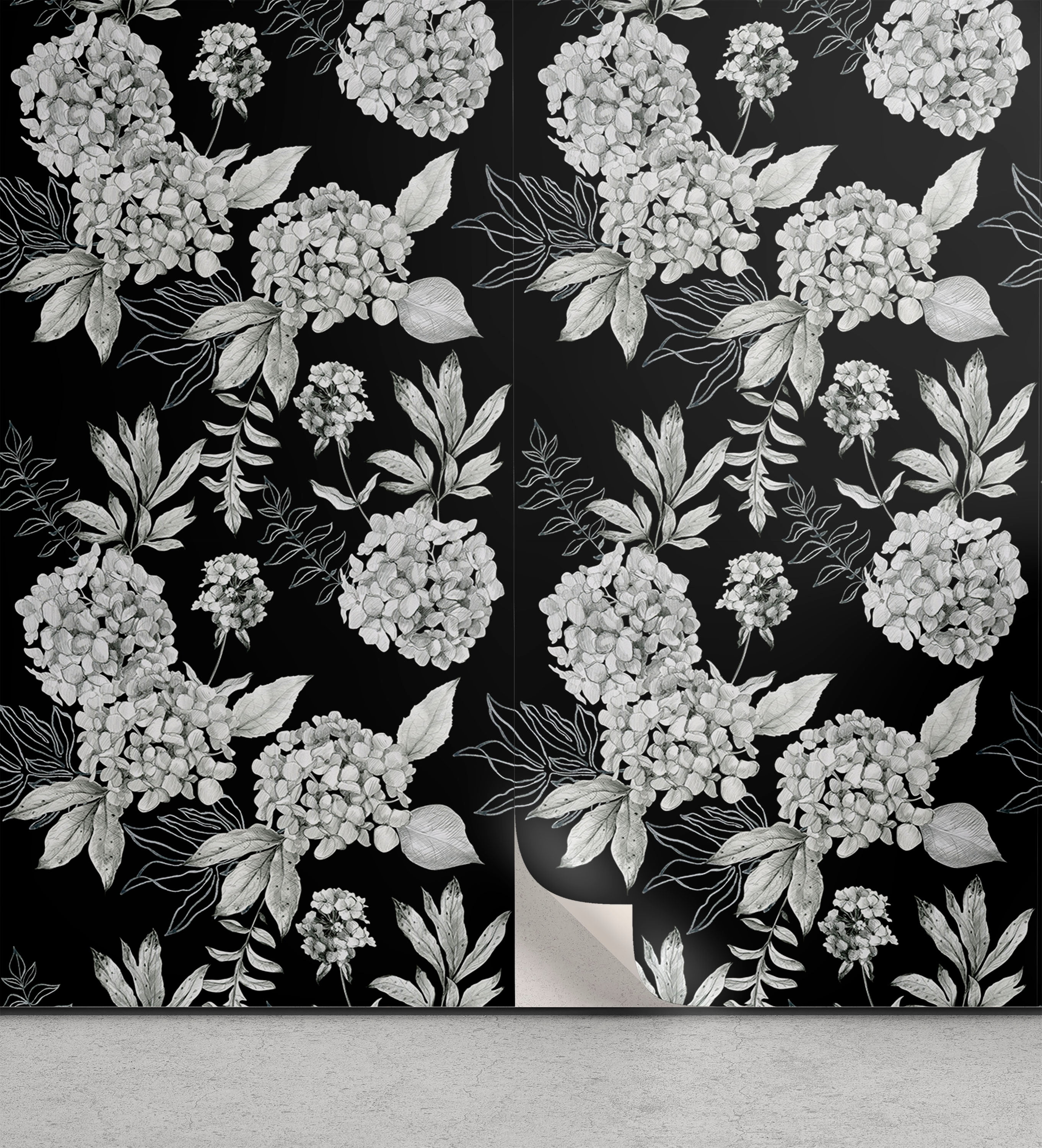 Ambesonne, Garden Scene Peel & Stick Wallpaper for Home, Botany ...