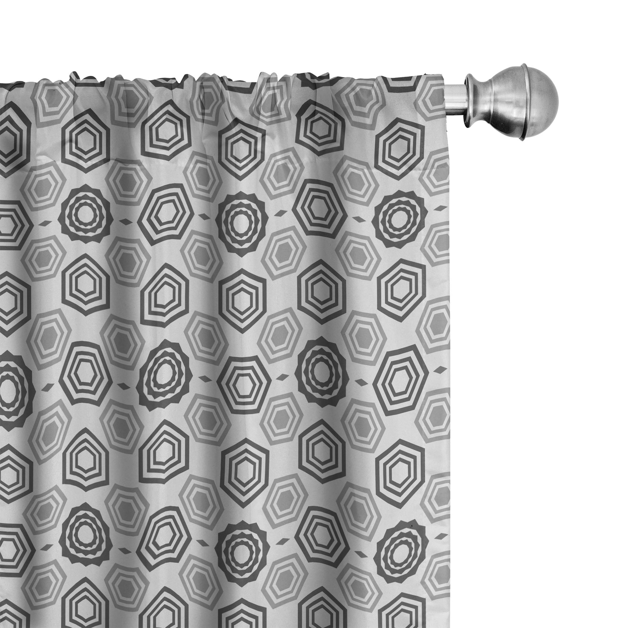 Ambesonne Living Room Drapes, Modern Geometric Curtains, Abstract ...