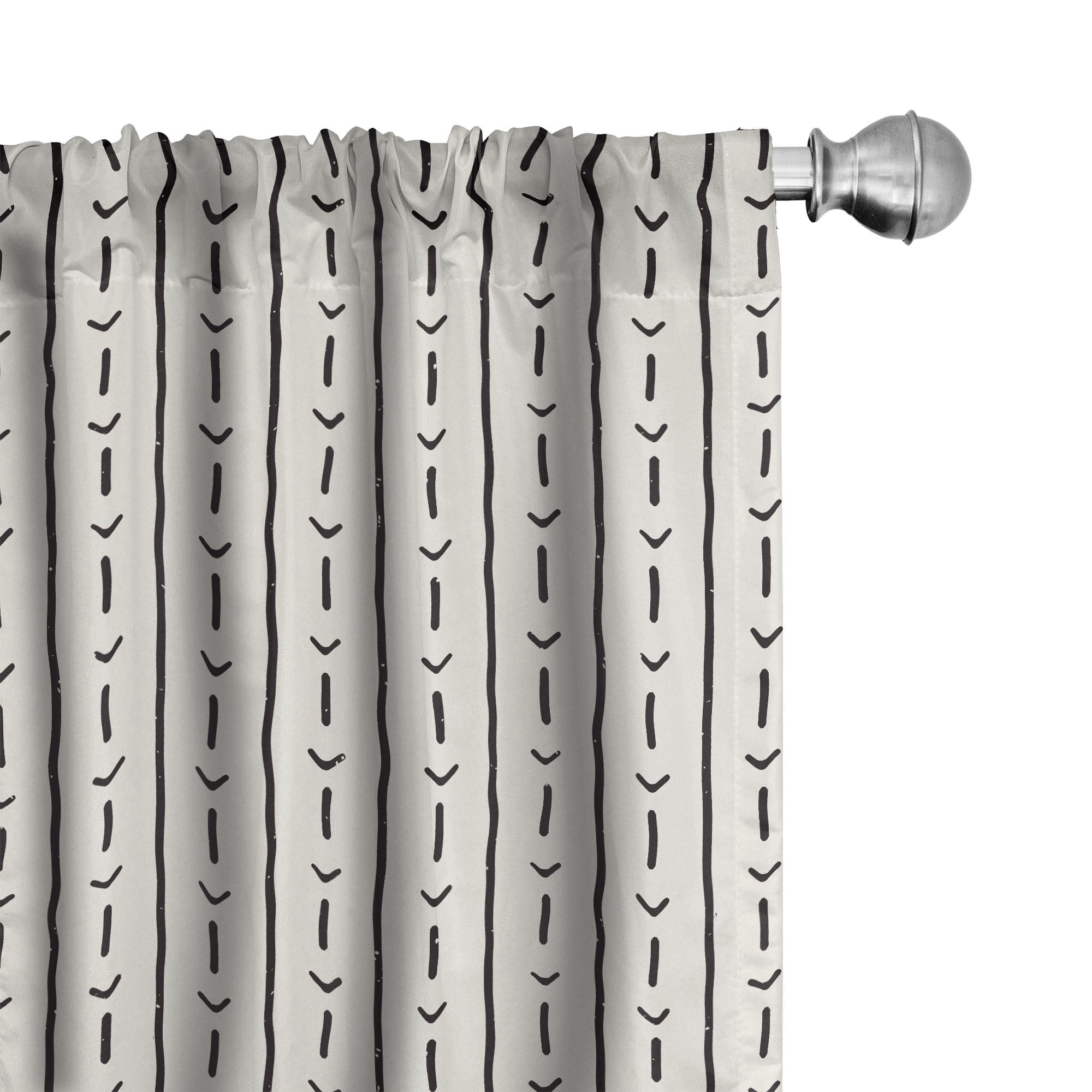 Ambesonne Geometric Curtains, V Shapes and Lines Art, Pair of 28"x63 ...
