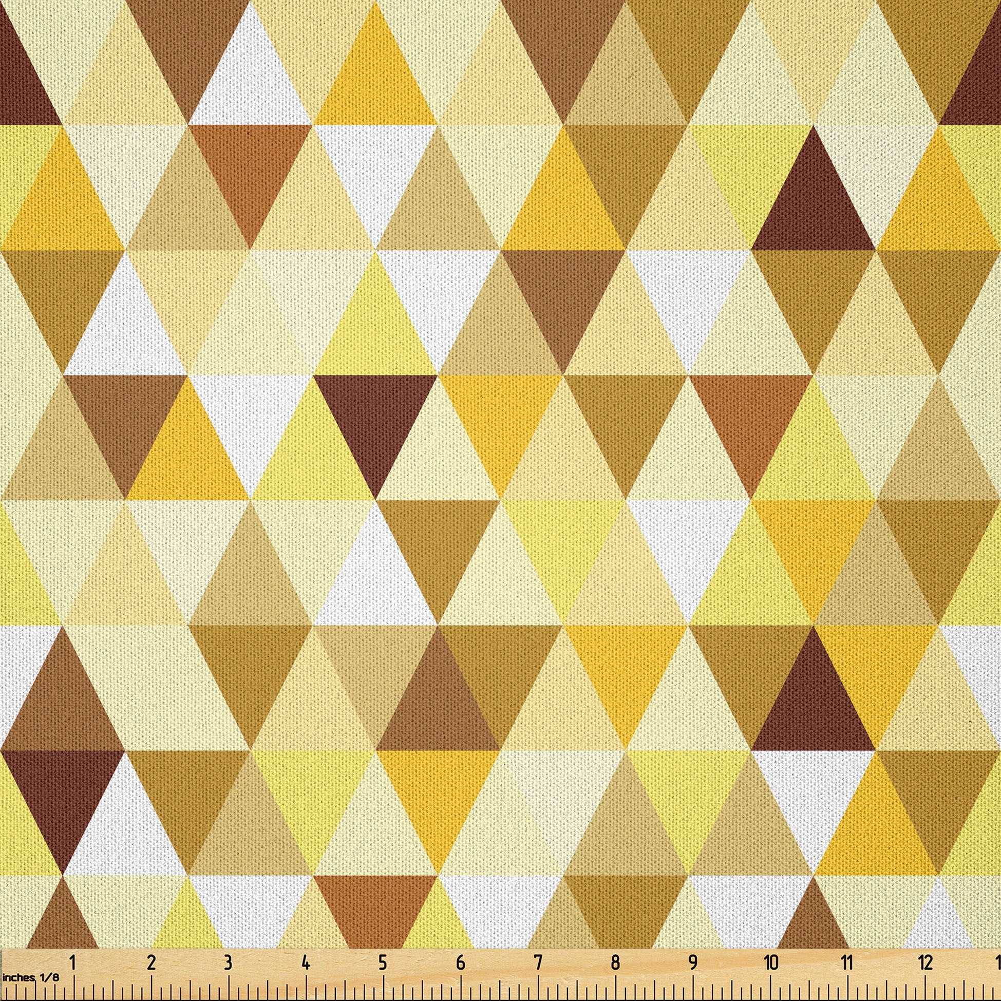 Ambesonne Geometric Fabric by the Yard Microfiber, Funky Vivid ...