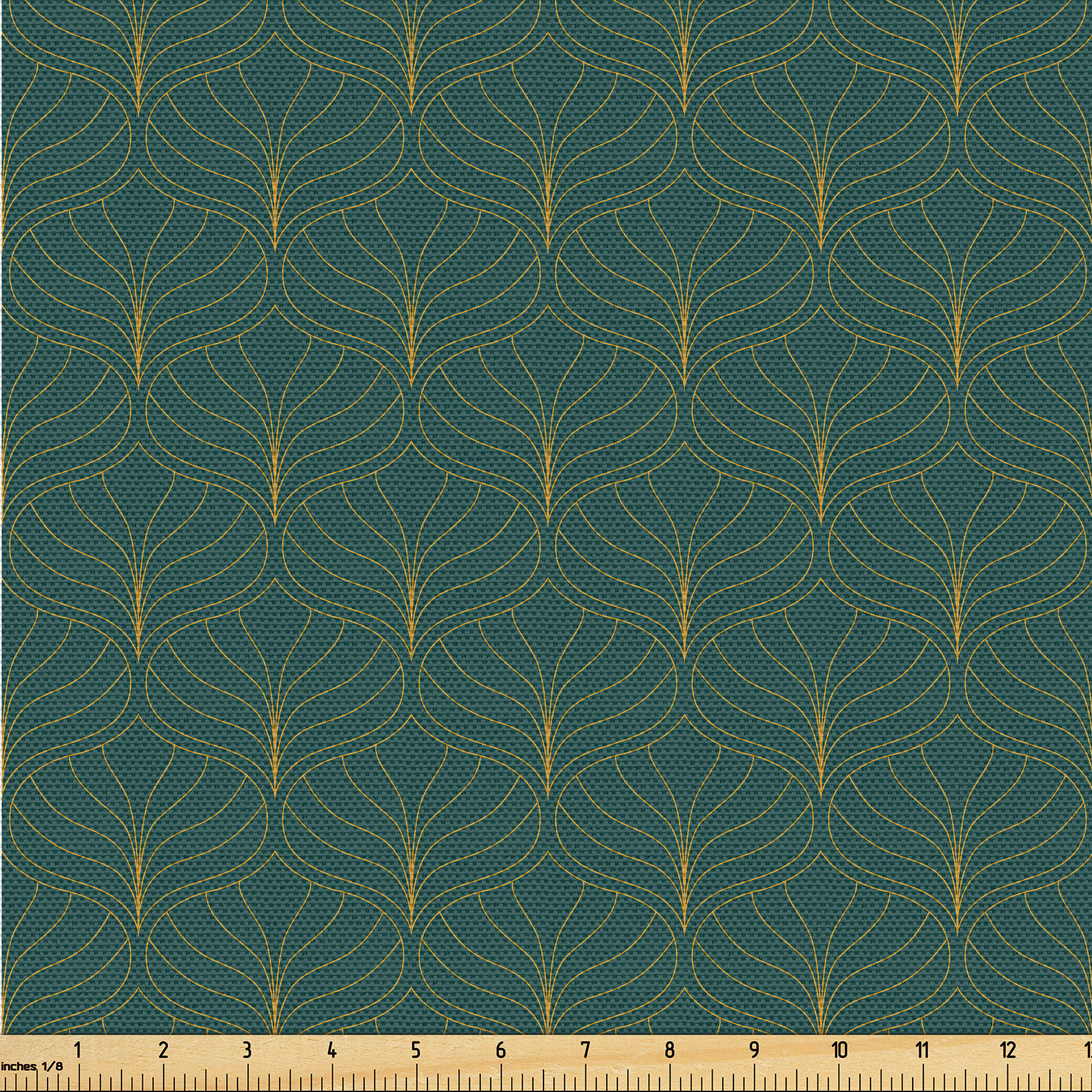 Ambesonne Geometric Flower Fabric by the Yard Upholstery, Tropical ...