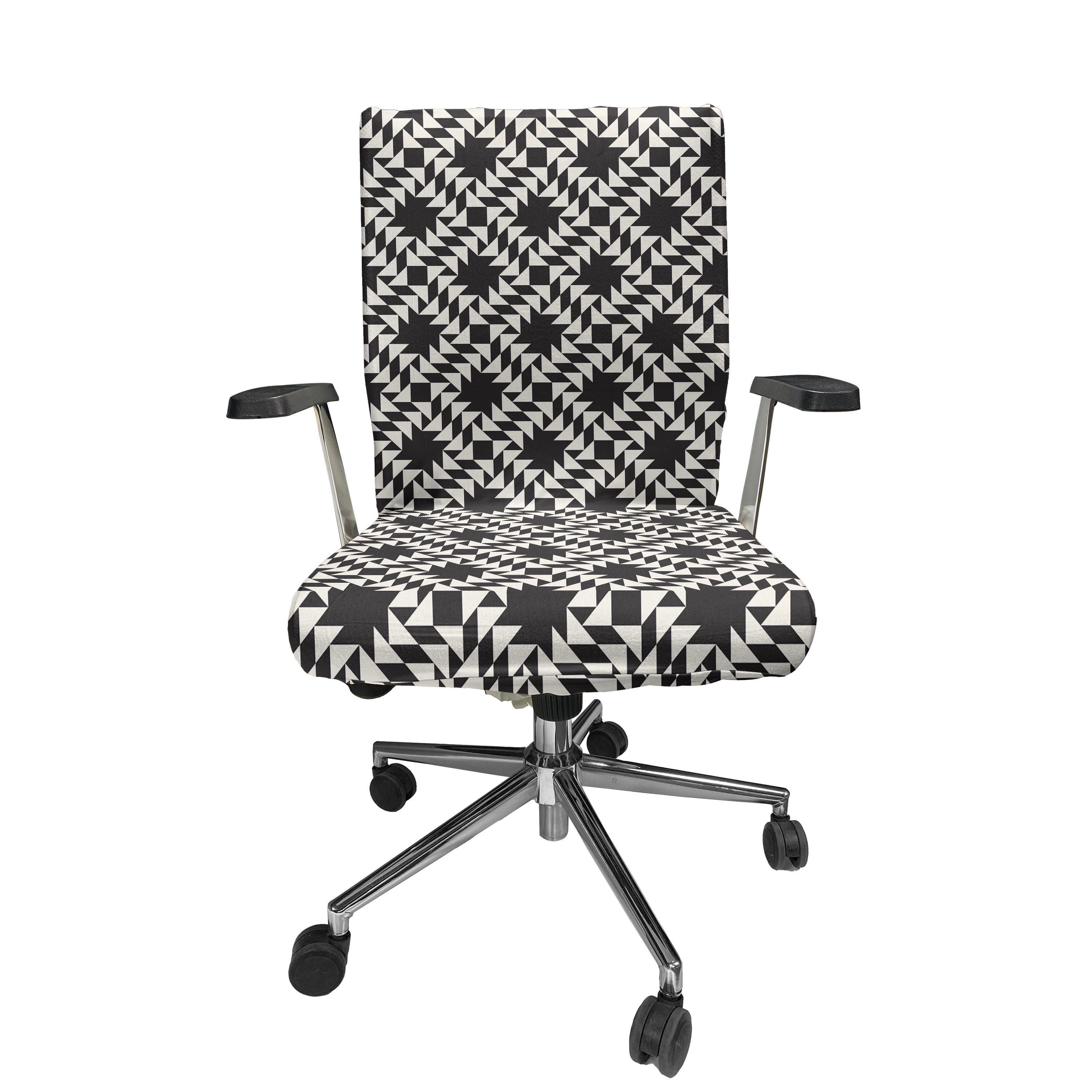 Ambesonne Geometric Office Chair Cover Stretchable High Back ...