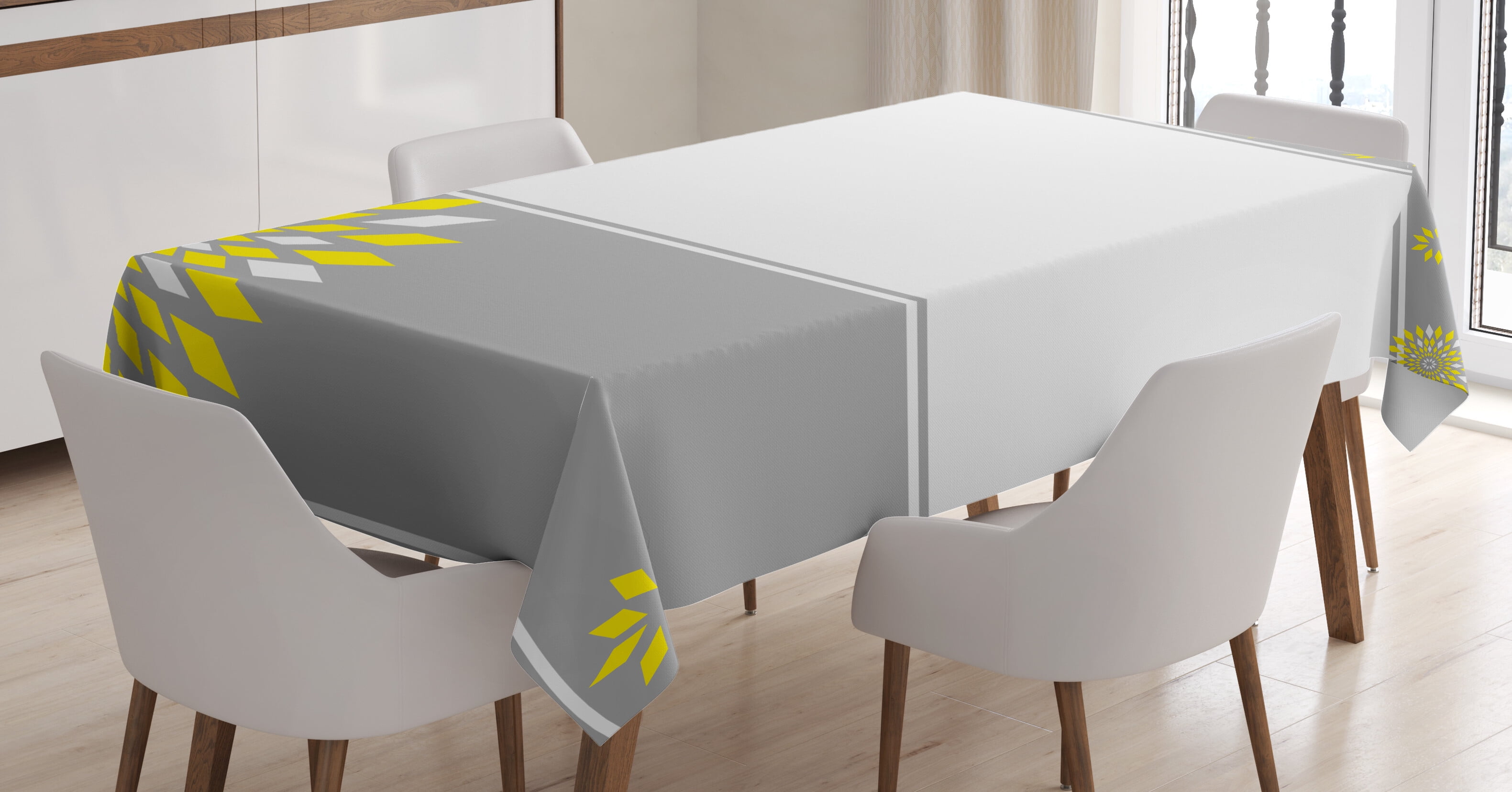 Ambesonne Geometric Tablecloth Rectangular Table Cover, Border with ...