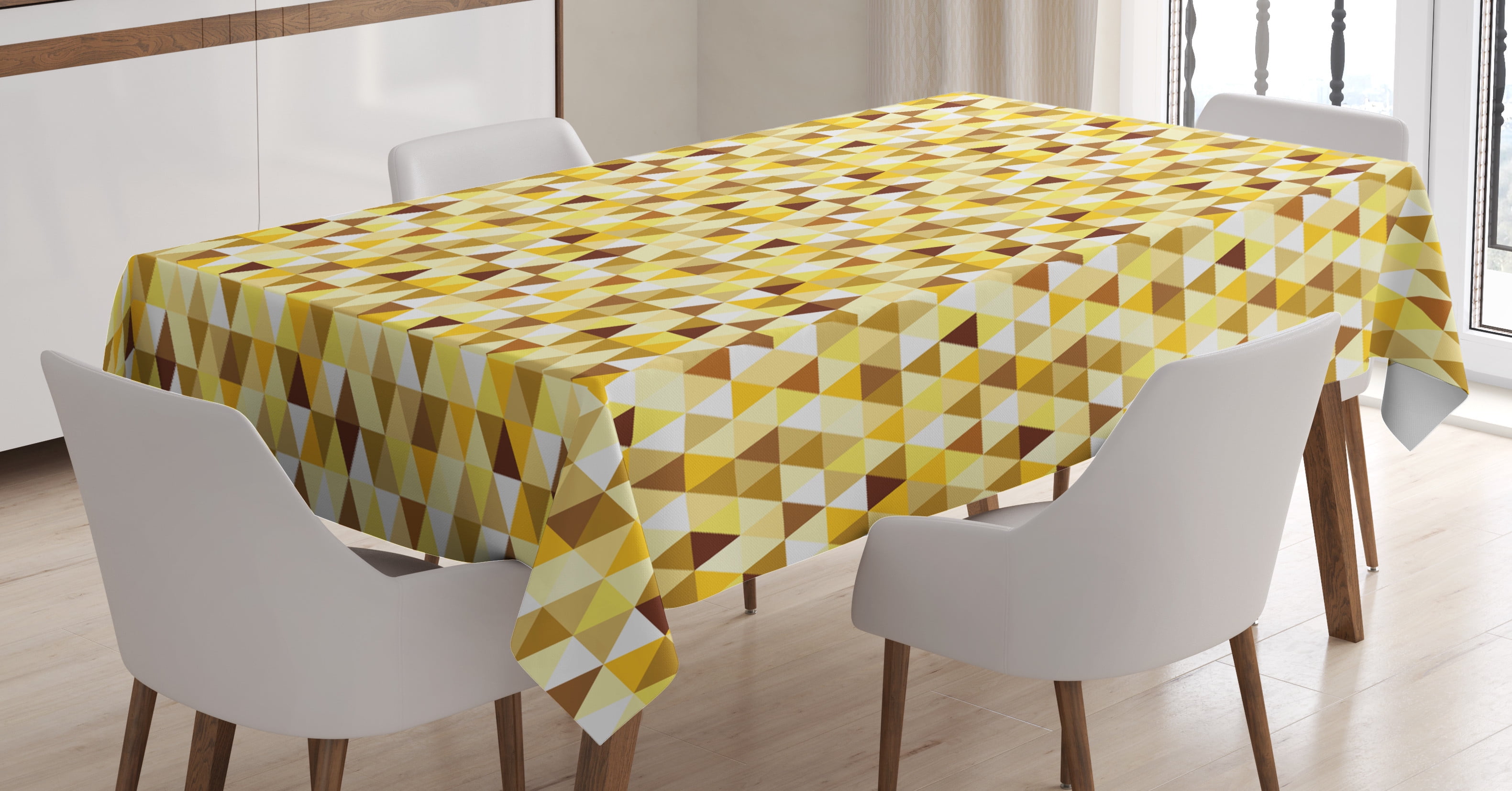 Ambesonne Geometric Tablecloth Rectangular Table Cover, Funky Vivid ...