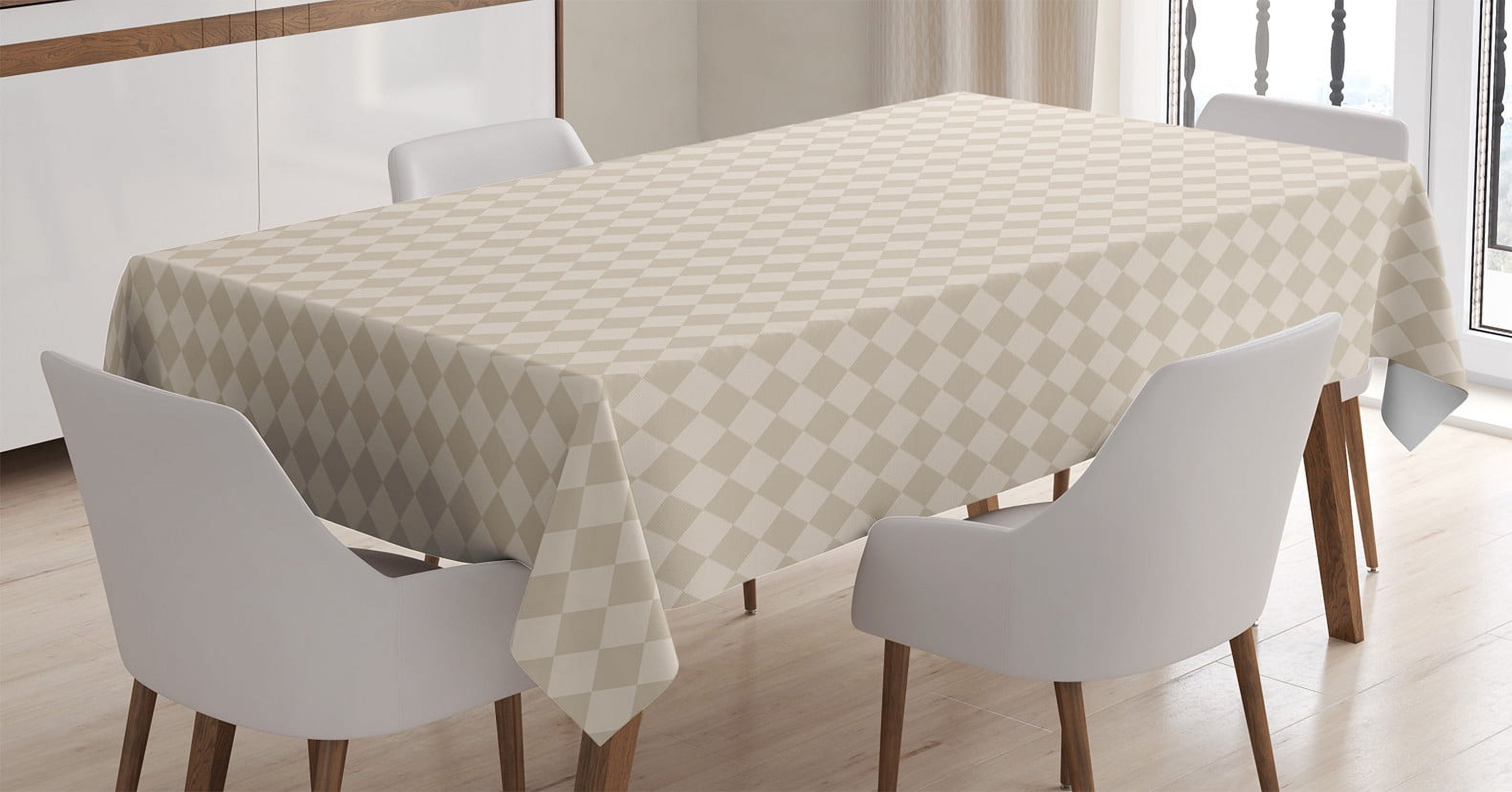 Ambesonne Geometric Tablecloth Rectangular Table Cover, Retro Shabby ...