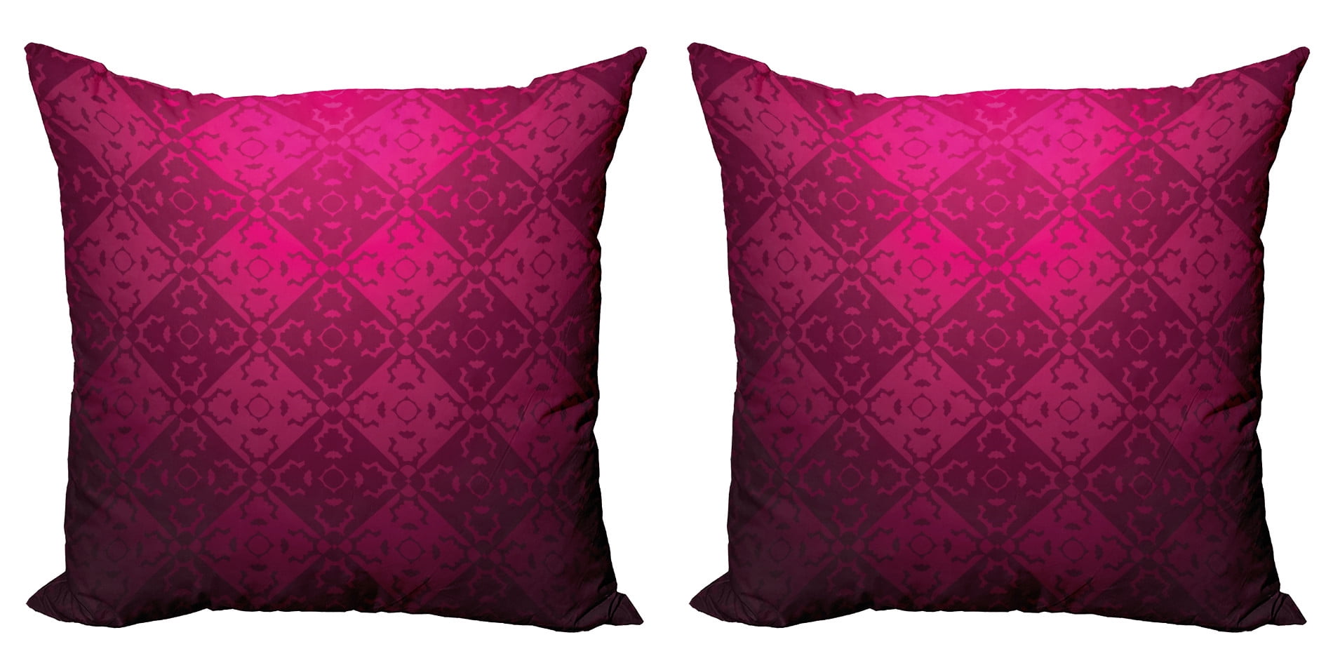 Ambesonne Geometric Throw Pillow Cover 2 Pack, Rectangular Forms, 24 ...