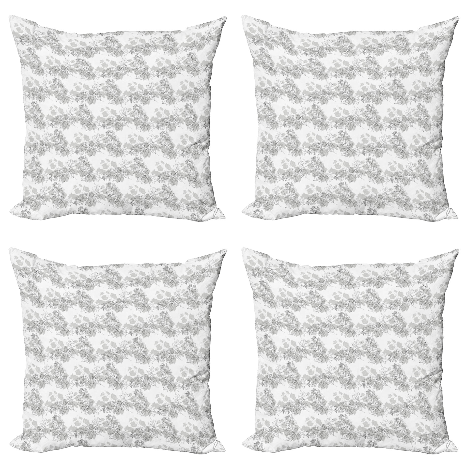 Ambesonne Geometric Throw Pillow Cover 4 Pack, Disc Spirals Shapes, 24 ...