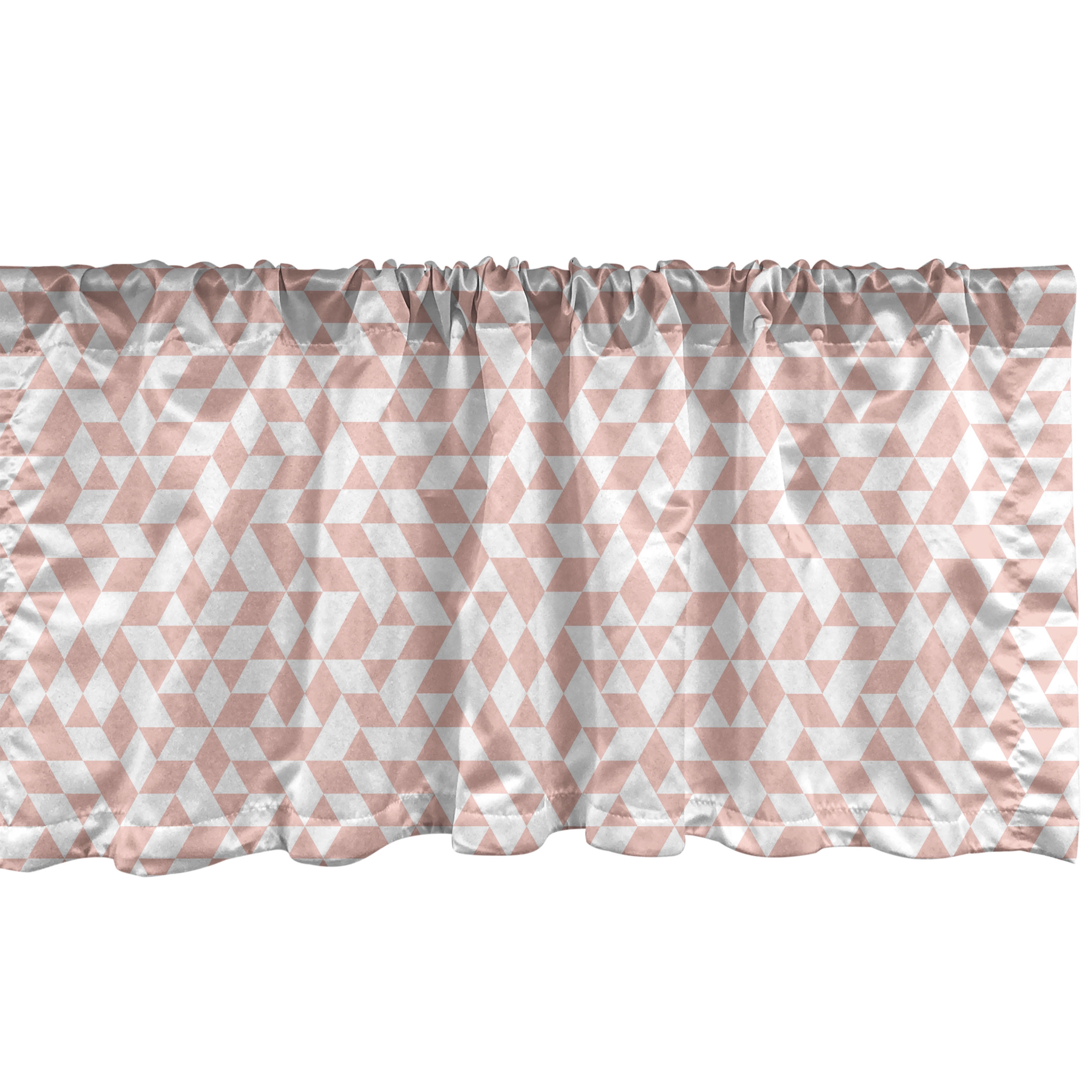 Ambesonne Geometric Valance Pack of 2, Triangles Angular Motifs, 54"X12 ...