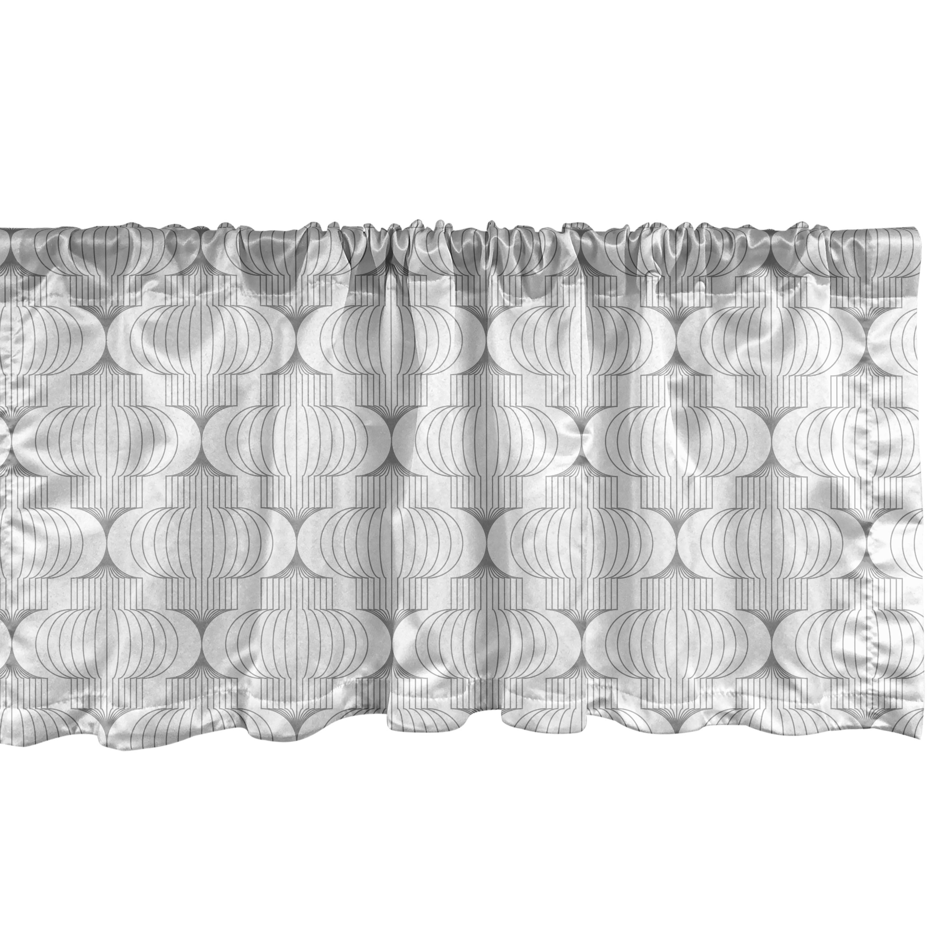 Ambesonne Geometric Window Valance, Shapes Like Thin Line, 42" x 18 ...