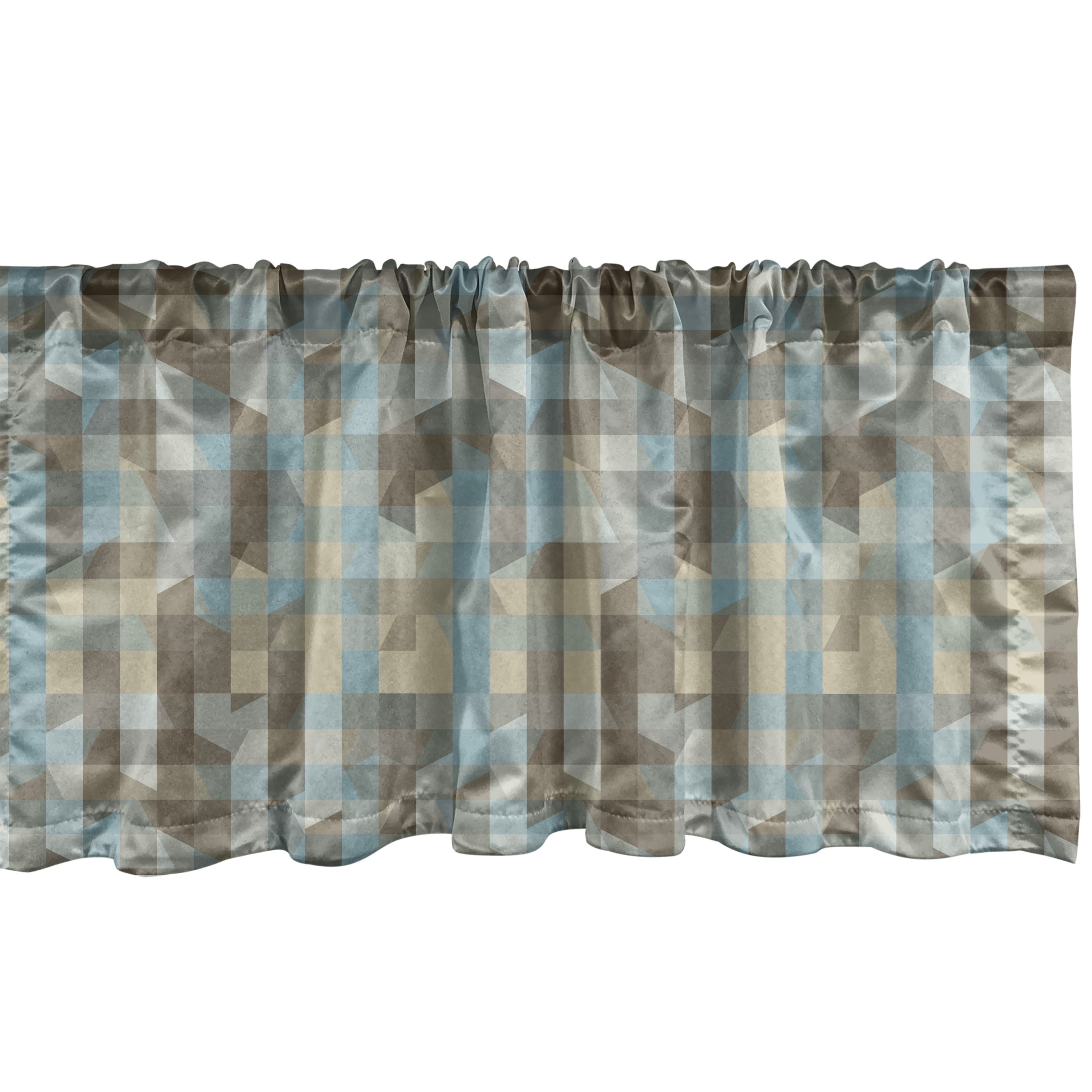 Ambesonne Geometric Window Valance, Soft Vertical Line Design, 54" X 12 ...