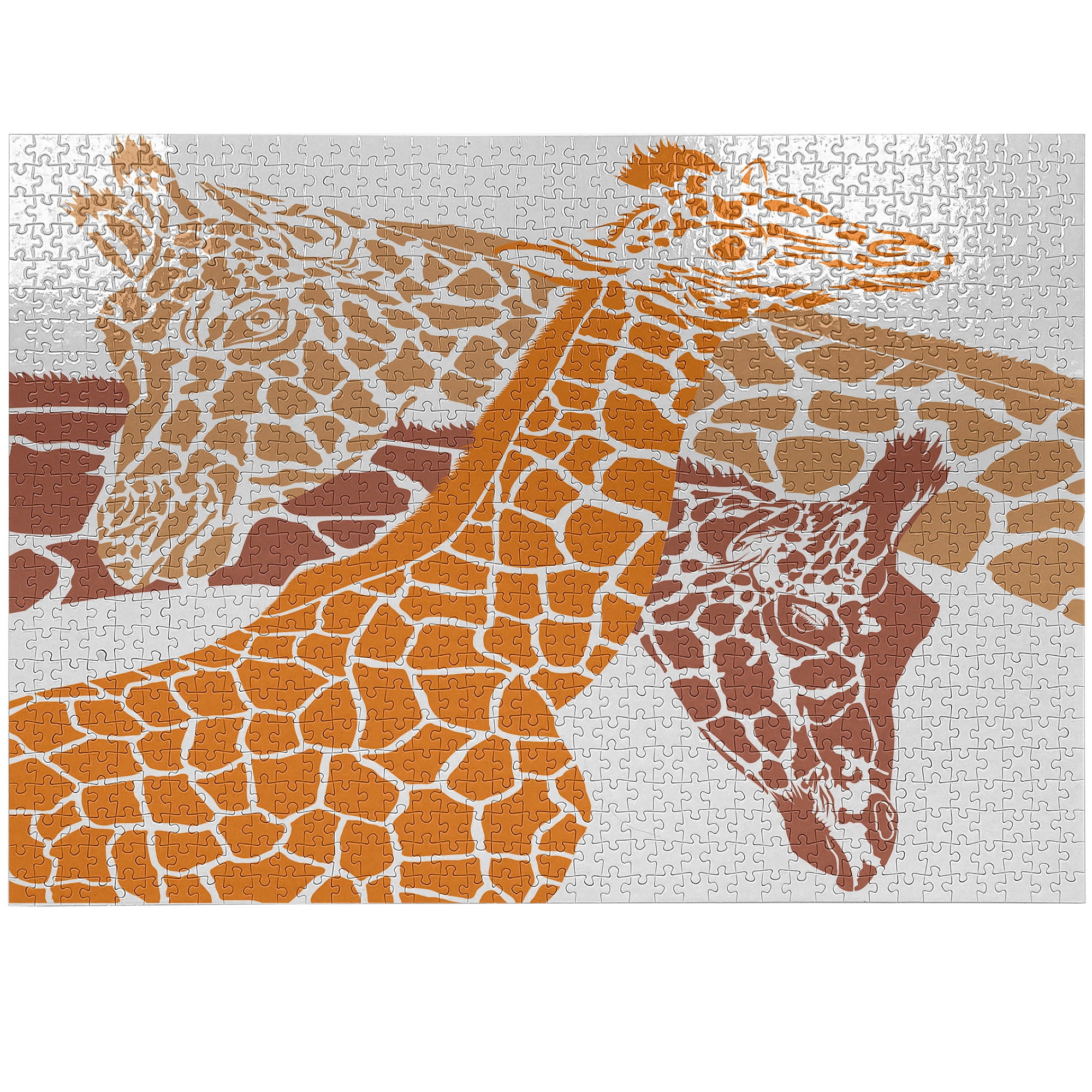Ambesonne Giraffe Jigsaw Puzzle Durable Cardboard, Wildlife in Africa ...