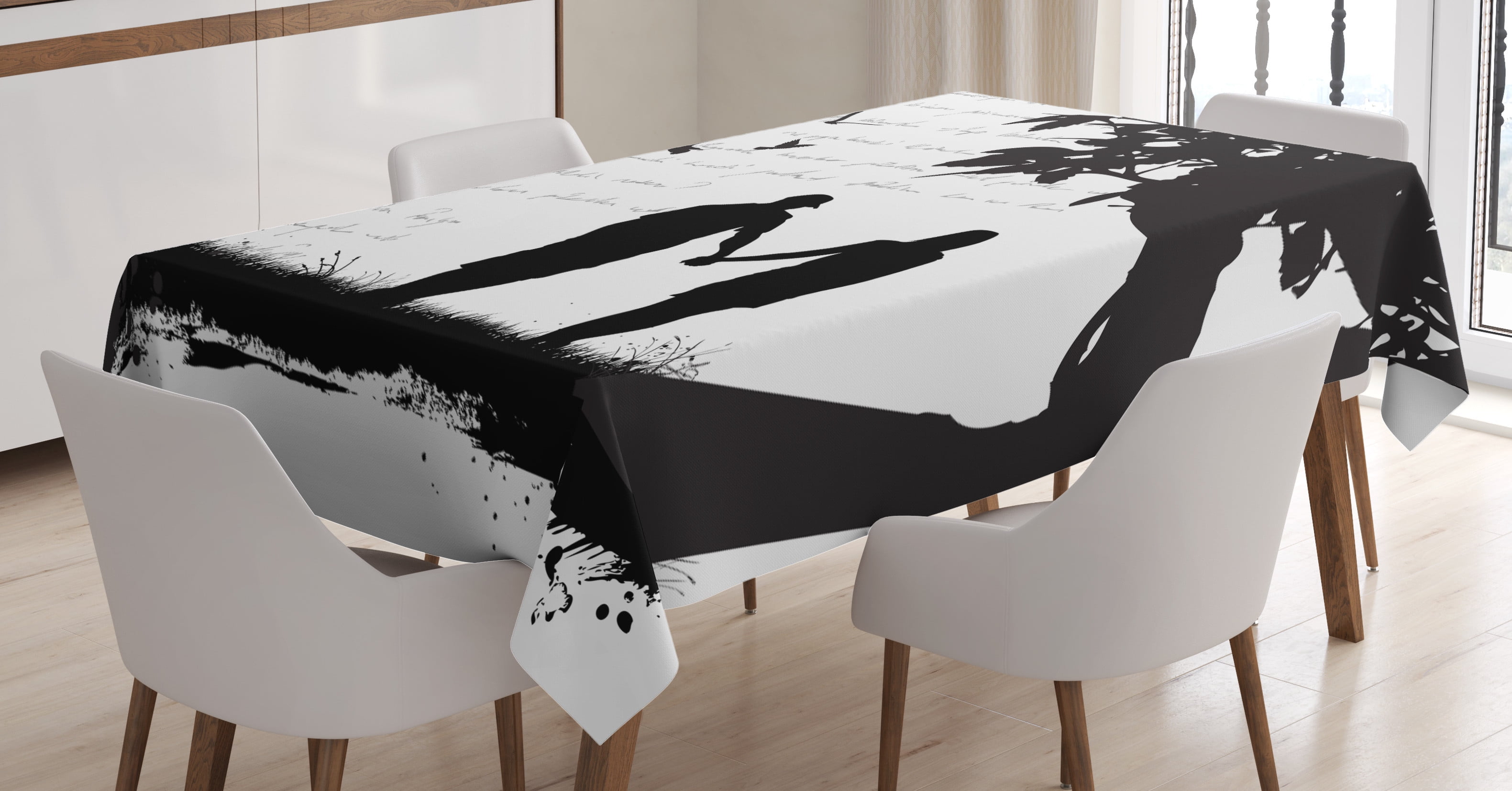Ambesonne Girlfriend Tablecloth Rectangular Table Cover, Couple Romance ...