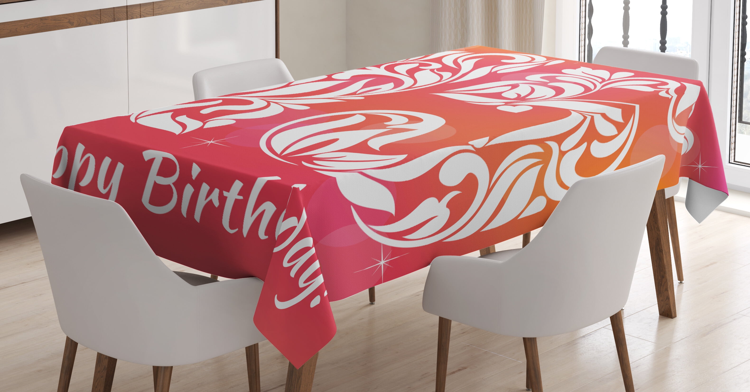 Ambesonne Girls Tablecloth Rectangular Table Cover, Teen Birthday ...