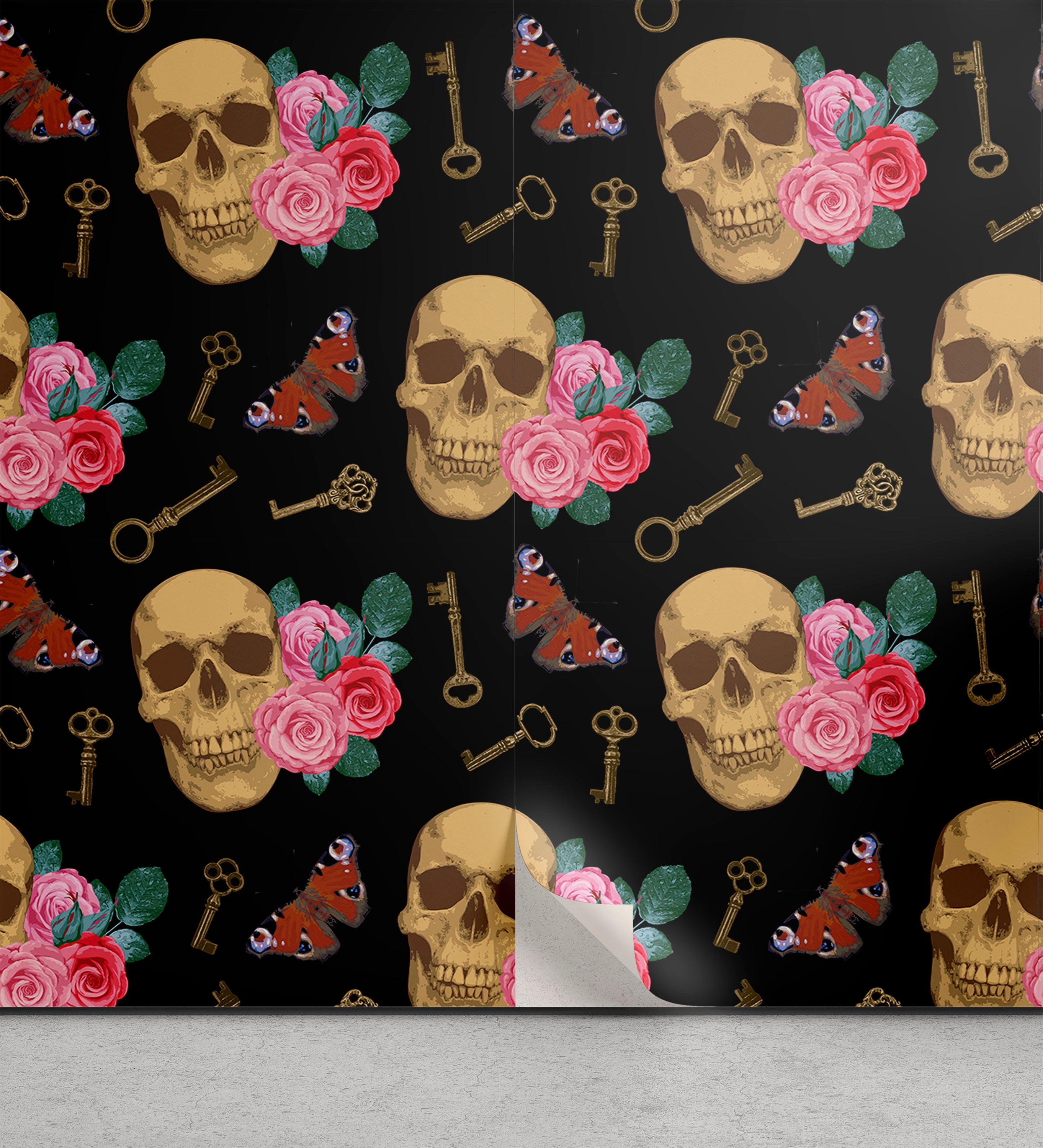 Ambesonne Goth Vibes Peel & Stick Wallpaper for Home, Art of Occult ...