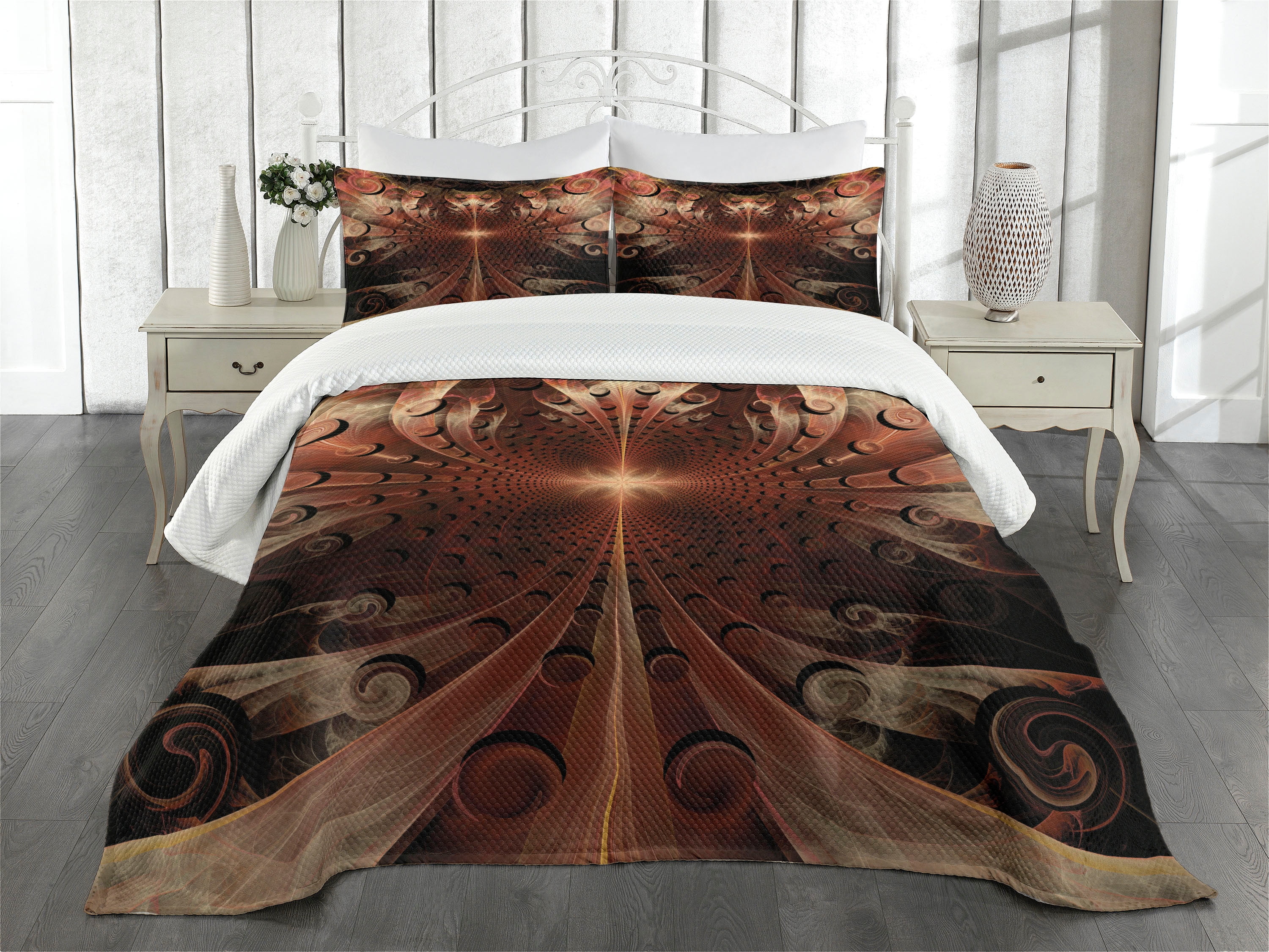 Ambesonne Gothic Quilted Bedspread Set 3 Pcs, Medieval Times Art, King ...