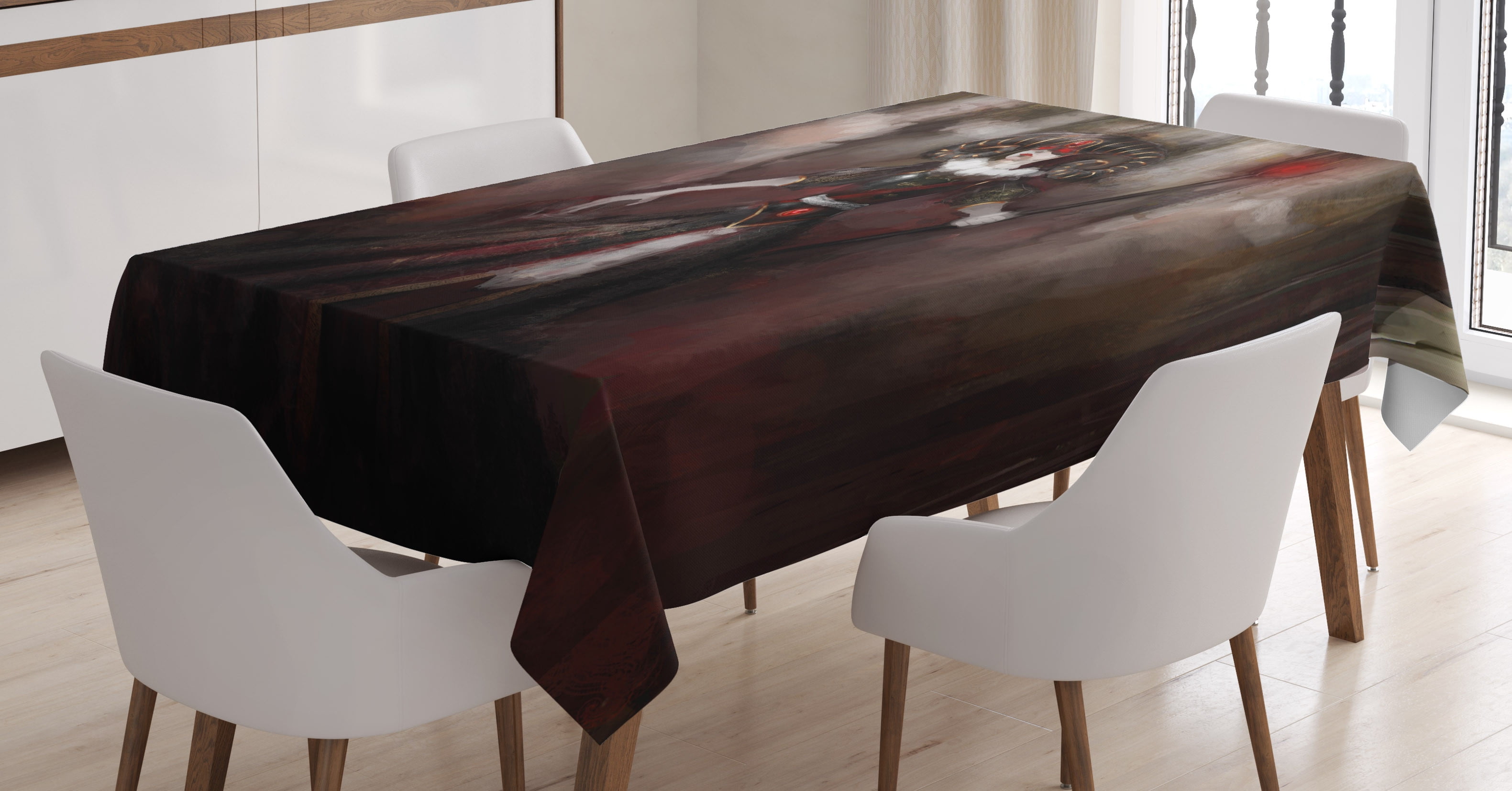 Ambesonne Gothic Tablecloth Rectangular Table Cover, Medieval Evil ...