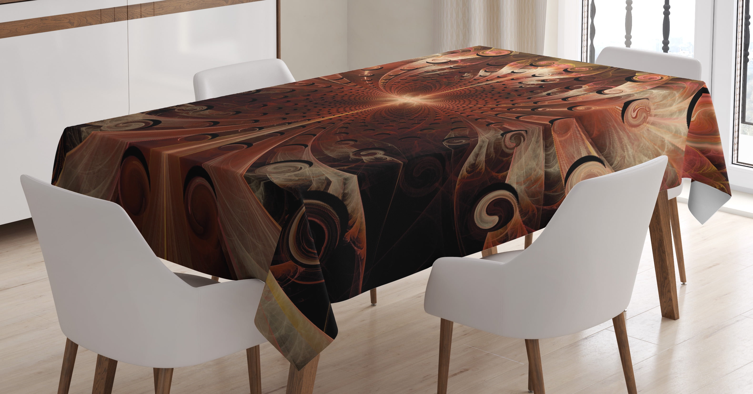 Ambesonne Gothic Tablecloth Rectangular Table Cover, Medieval Times Art ...