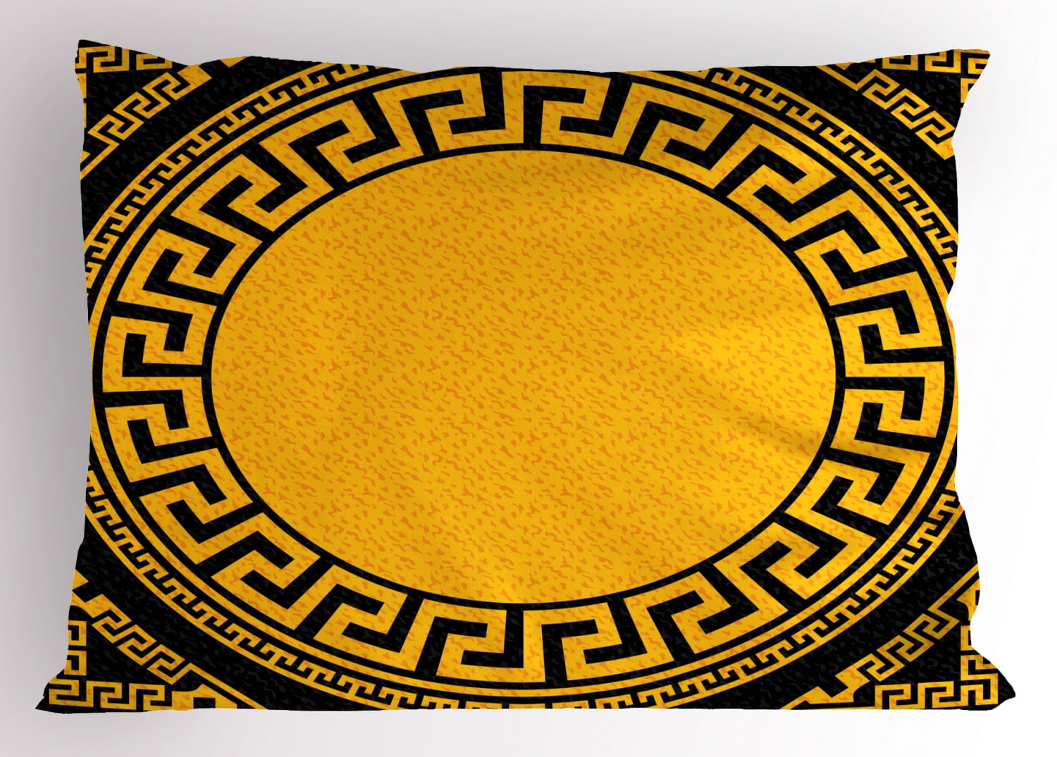 Ambesonne Greek Pillow Sham, Sun Inspired Big Circle Form, 36" X 20 ...