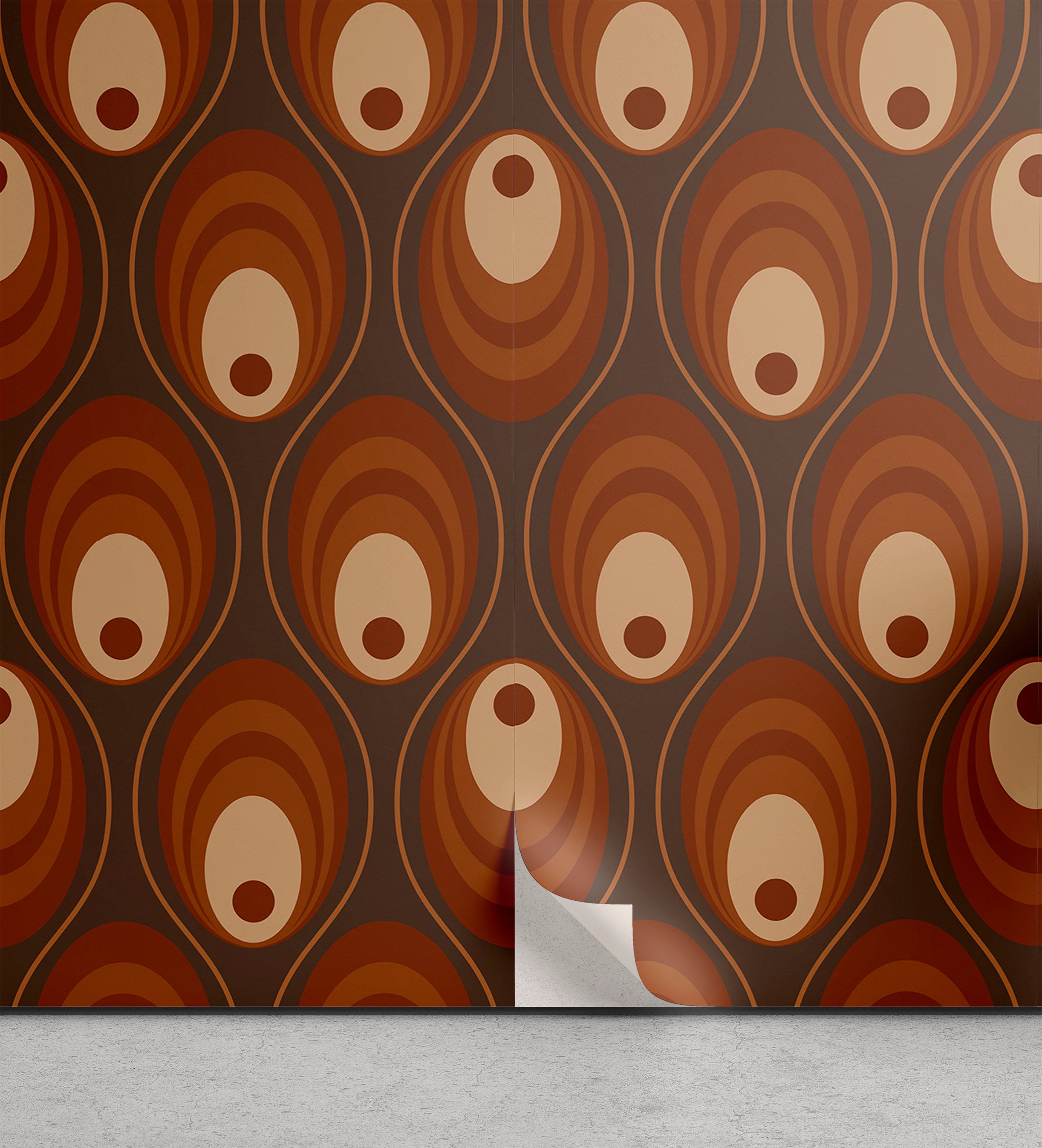 Ambesonne Groovy Peel & Stick Wallpaper for Home, Abstract Funk Motif ...