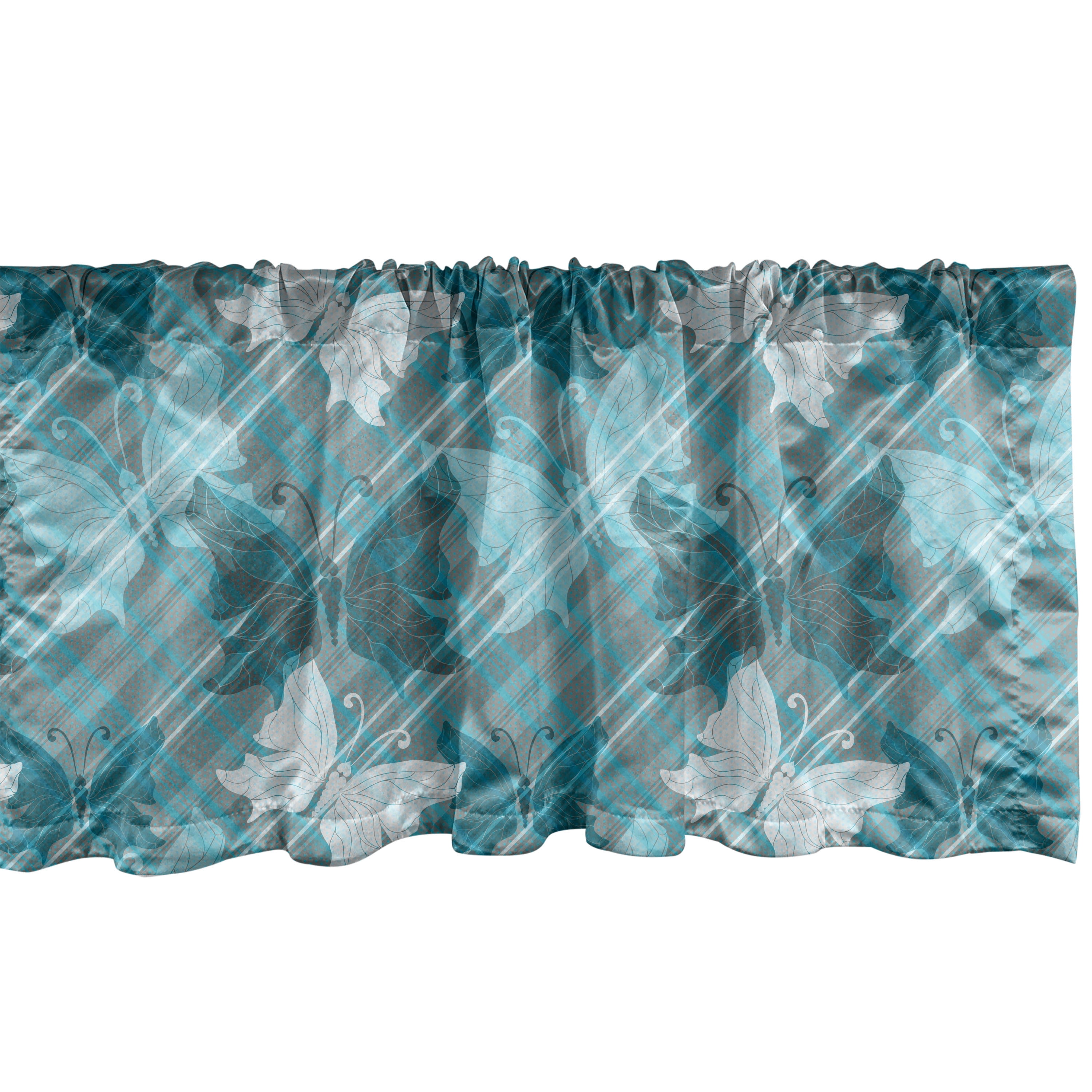 Ambesonne Grunge Window Valance, Butterfly Spring Season, 42" x 18 ...