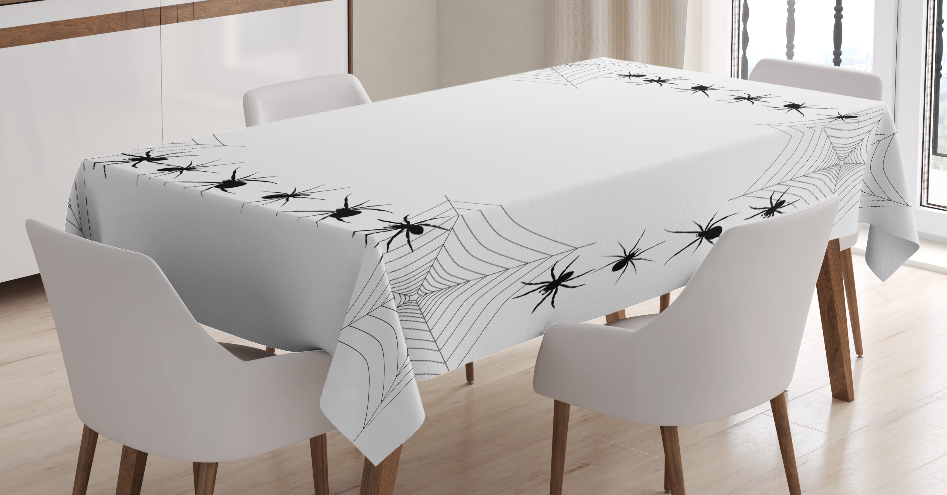 Ambesonne Halloween Tablecloth Rectangular Table Cover, Creepy Poison ...