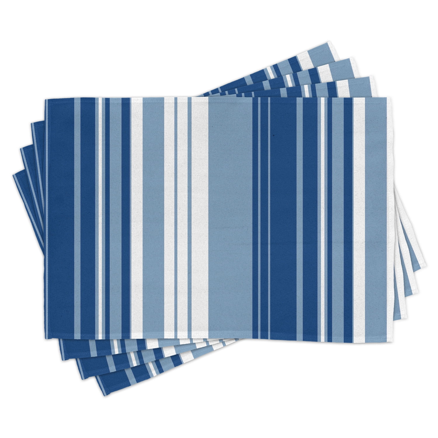 Ambesonne Harbour Stripe Place Mats Set of 4, Retro Shades, Standard ...