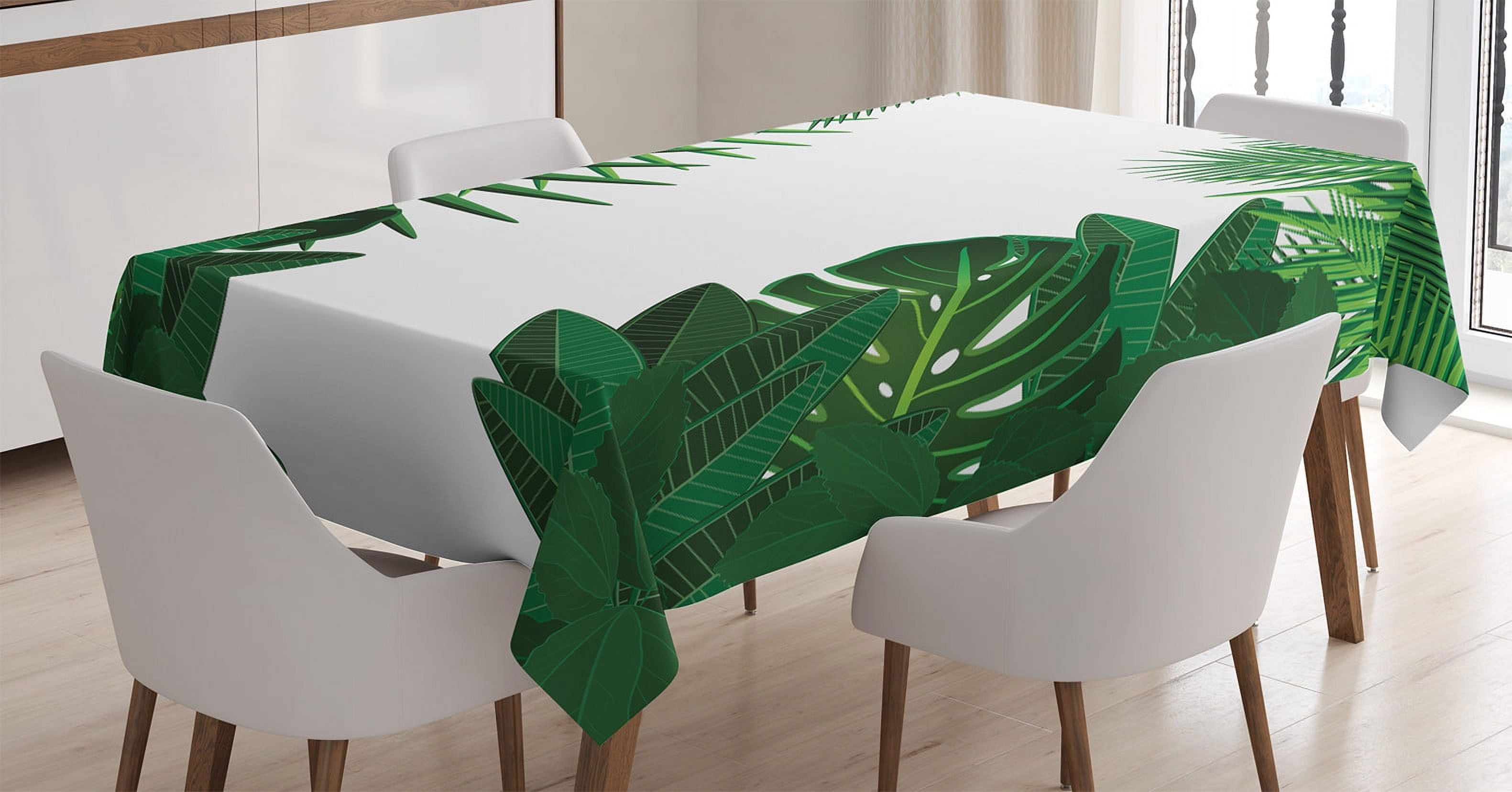 Ambesonne Hawaiian Tablecloth Rectangular Table Cover, Tropical Exotic ...