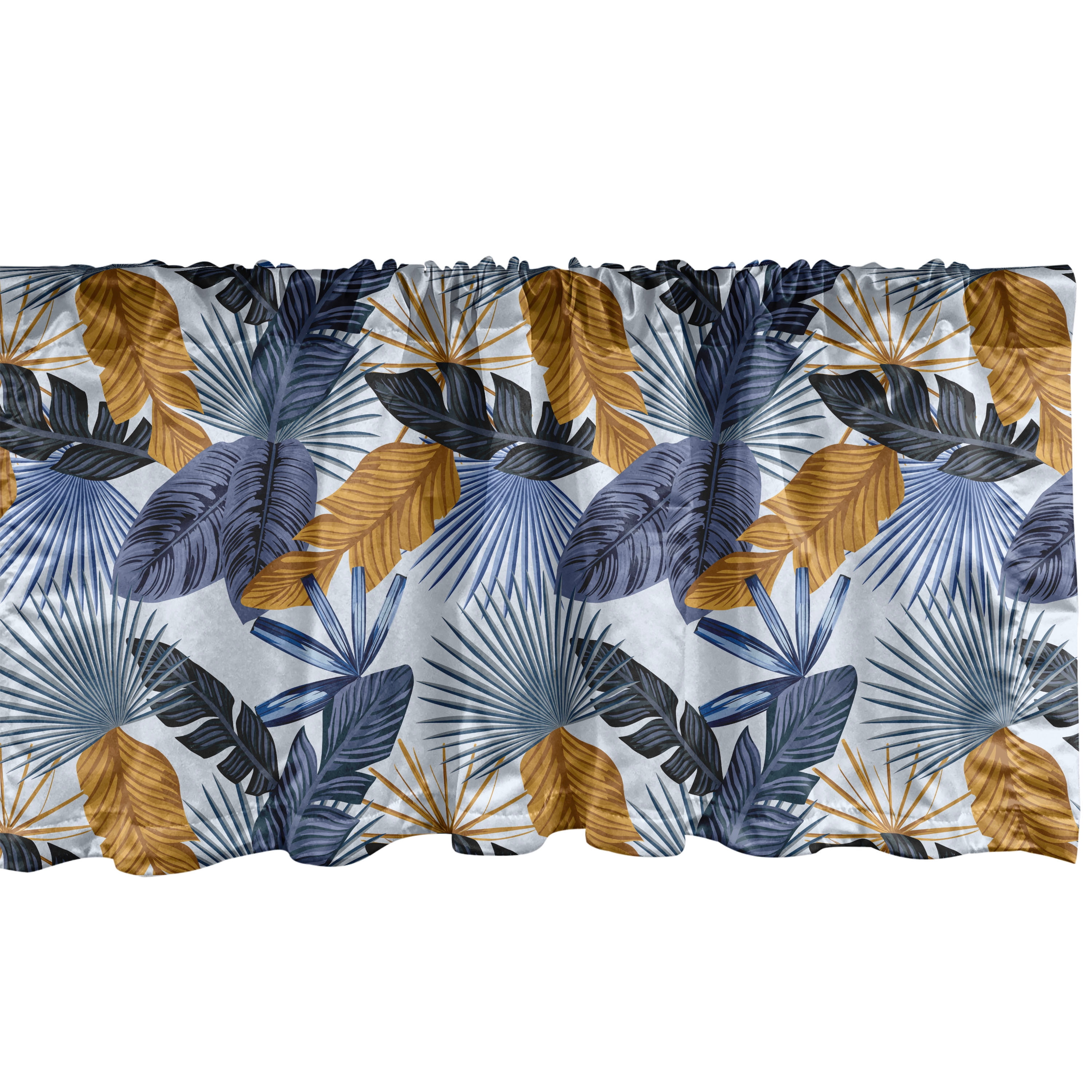 Ambesonne Hawaiian Window Valance, Beach Flora Pattern Aloha, 54" X 18 ...