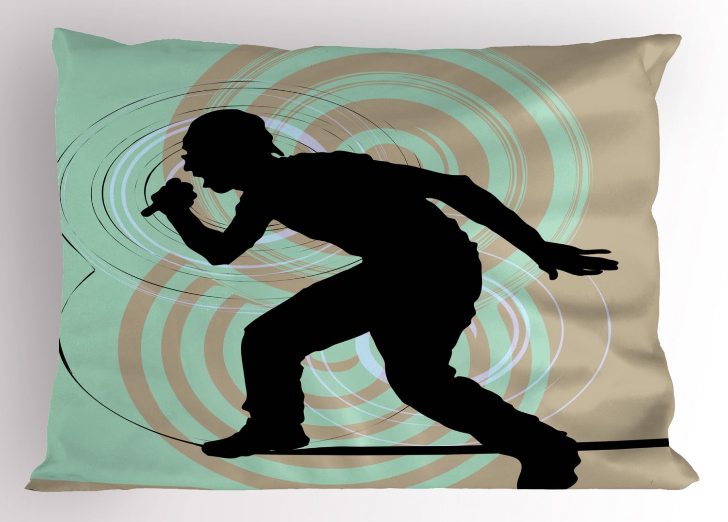 Ambesonne Hip Hop Pillow Sham, Rapper with Microphone, 36" X 20 ...