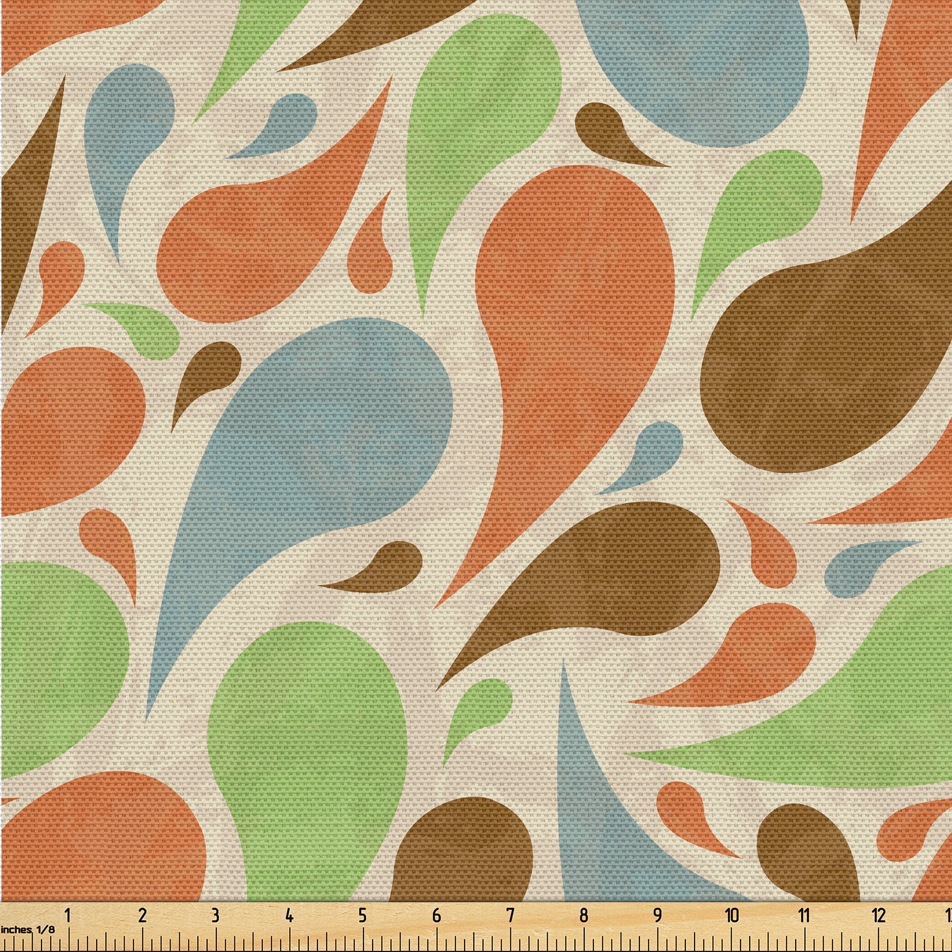 Ambesonne Hippie Fabric by the Yard Upholstery, Abstract Modern ...