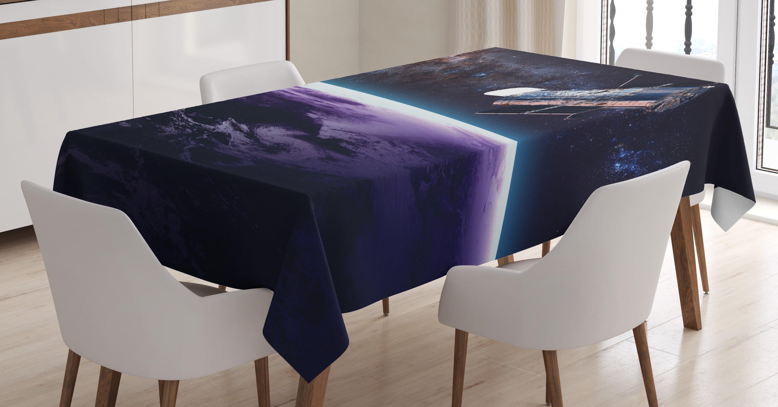 Ambesonne Hubble Tablecloth Rectangular Table Cover, Real Life Image in ...