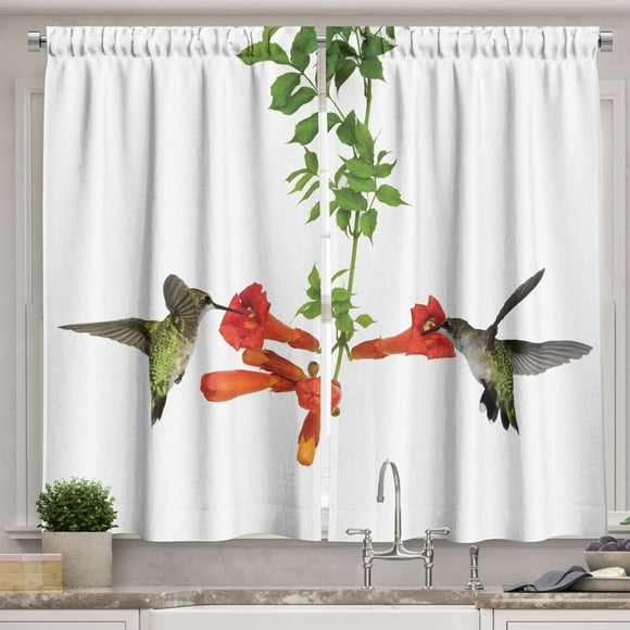 Hummingbird Kitchen Curtains