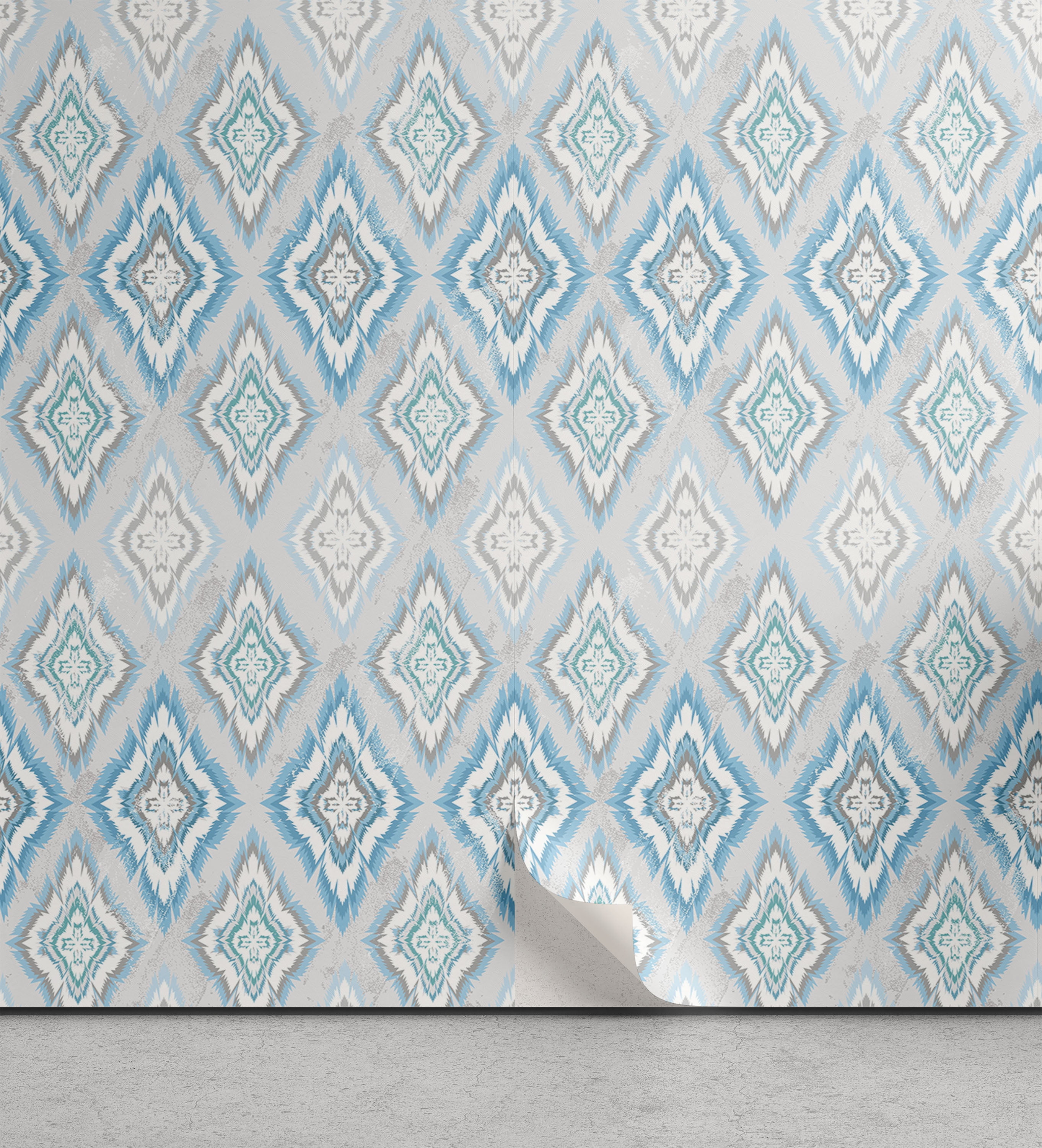 Ambesonne Ikat Peel & Stick Wallpaper for Home, Aztec Peruvian Culture ...