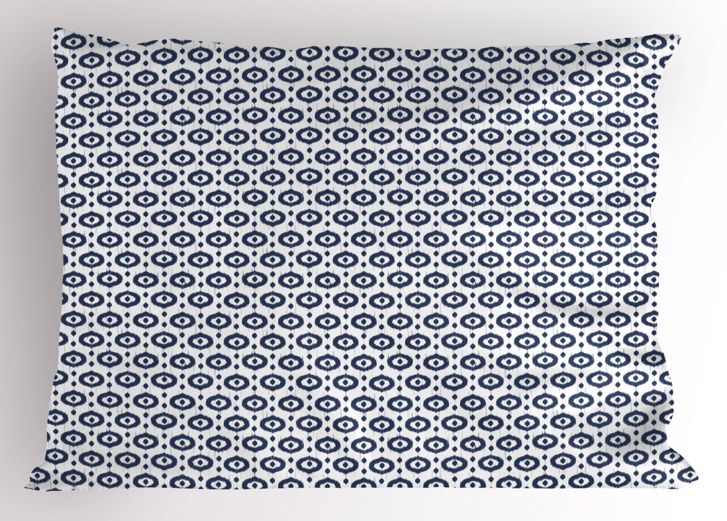 Ambesonne Ikat Pillow Sham, Traditional Circles Dots, 36" X 20", Night ...